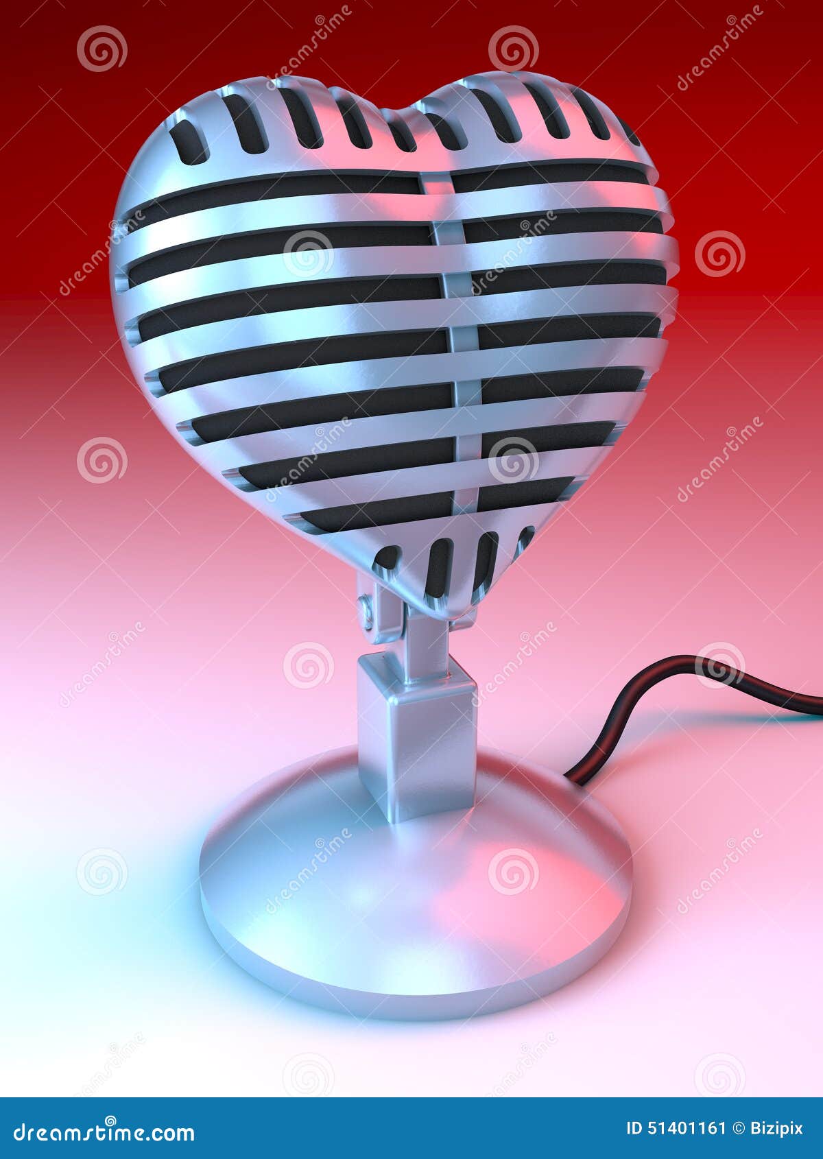 Love Microphone stock illustration. Illustration of beat - 51401161