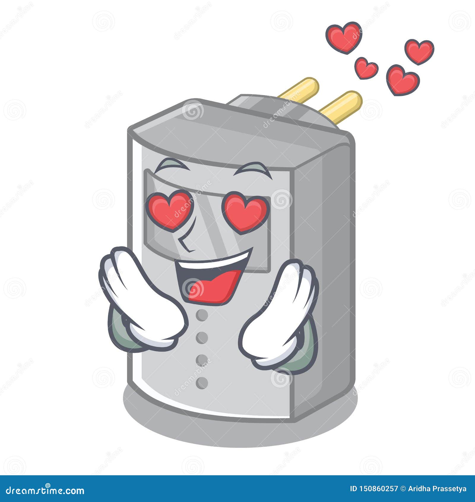 In Love Motion Sensor Isolated with the Mascot Stock Vector ...
