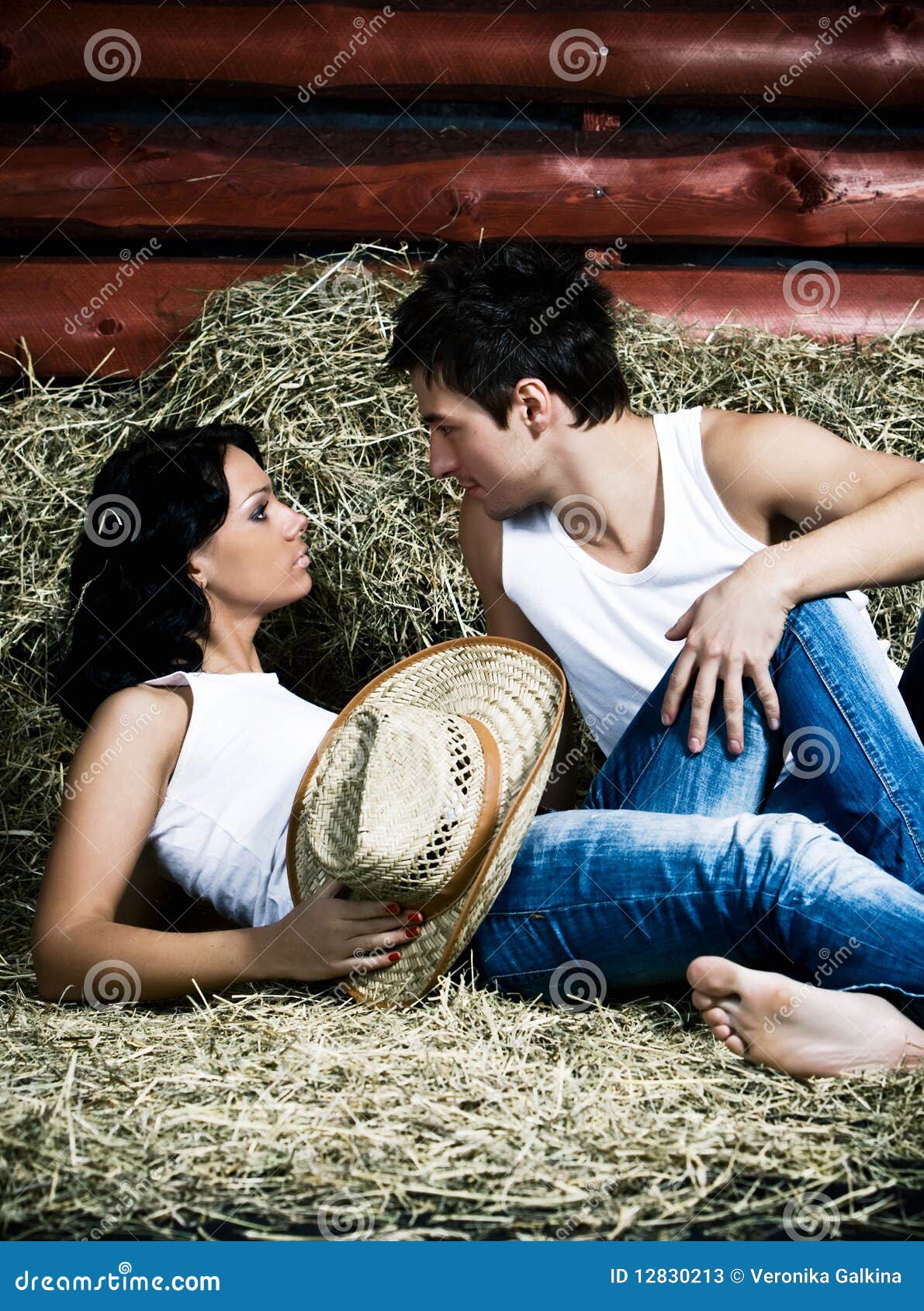 Love on a mow stock image. Image of adult, caucasian - 12830213