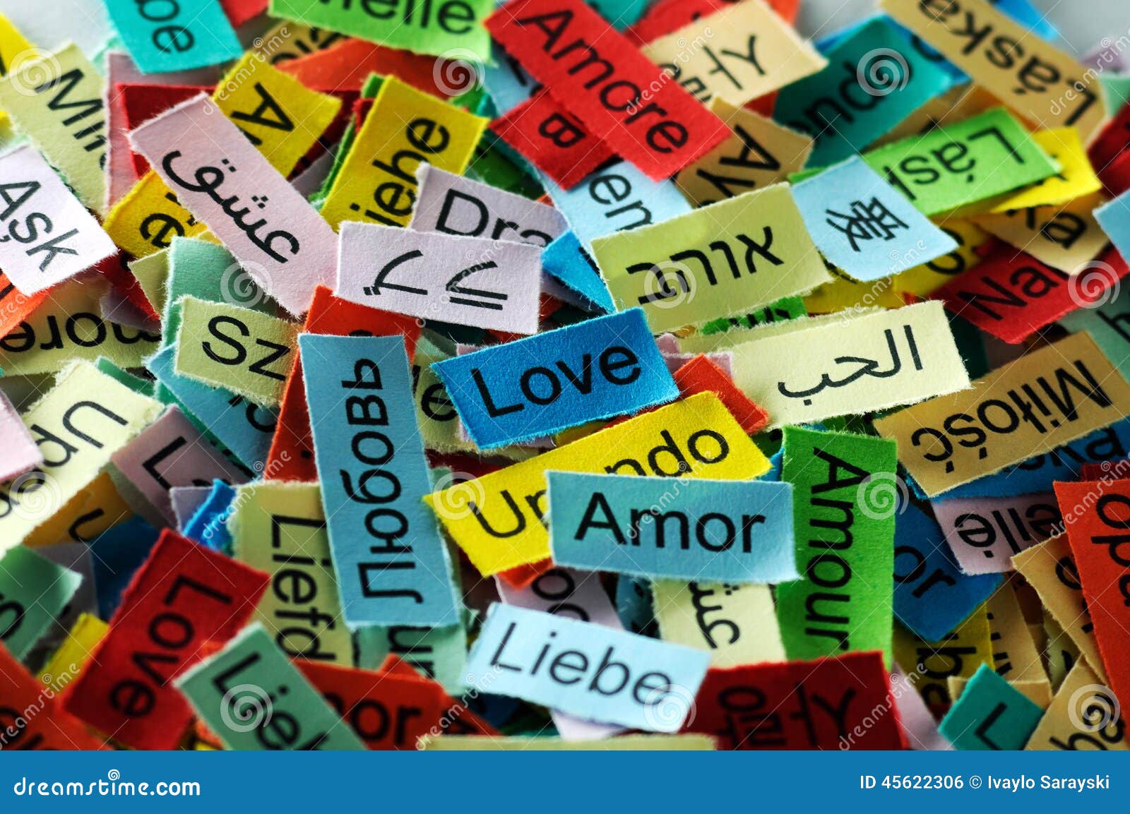 Love multilingual word stock photo. Image of heart, romantic - 45622306