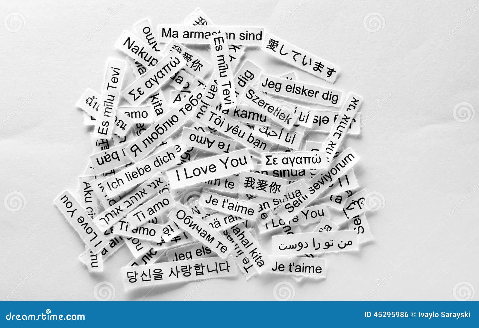 Love multilingual word stock photo. Image of letter, heart - 45295986
