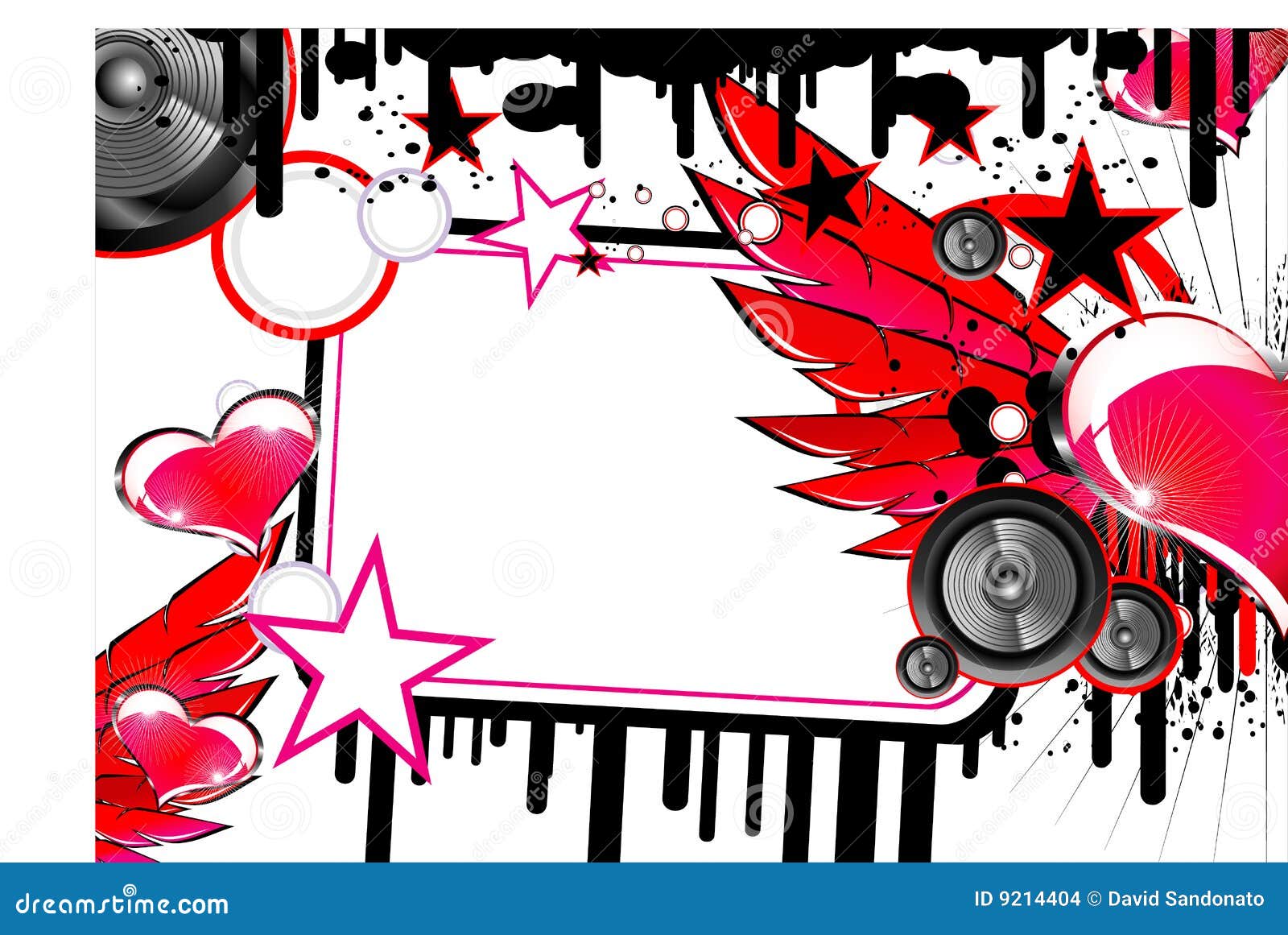 Love and Music Background stock vector. Illustration of musical - 9214404