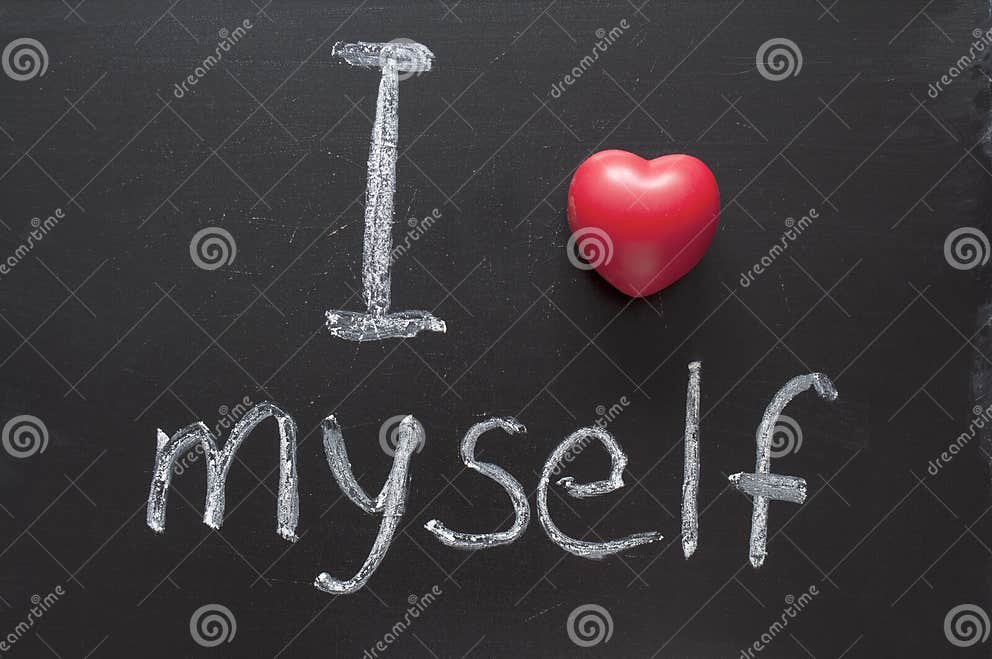 Love myself stock photo. Image of thinking, statement - 25558018