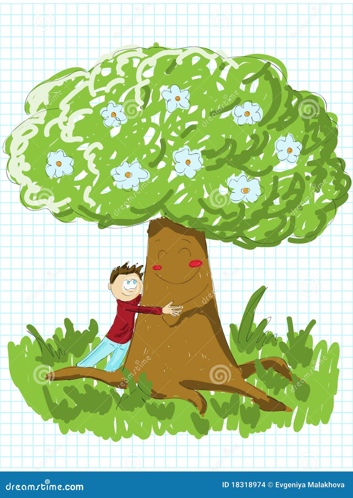 With love for nature stock vector. Illustration of design - 18318974