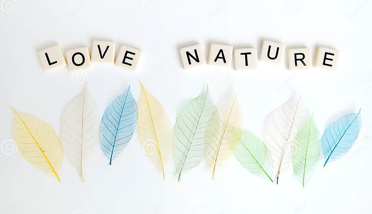 Love Nature Message Concept Stock Image - Image of colours, ecology ...