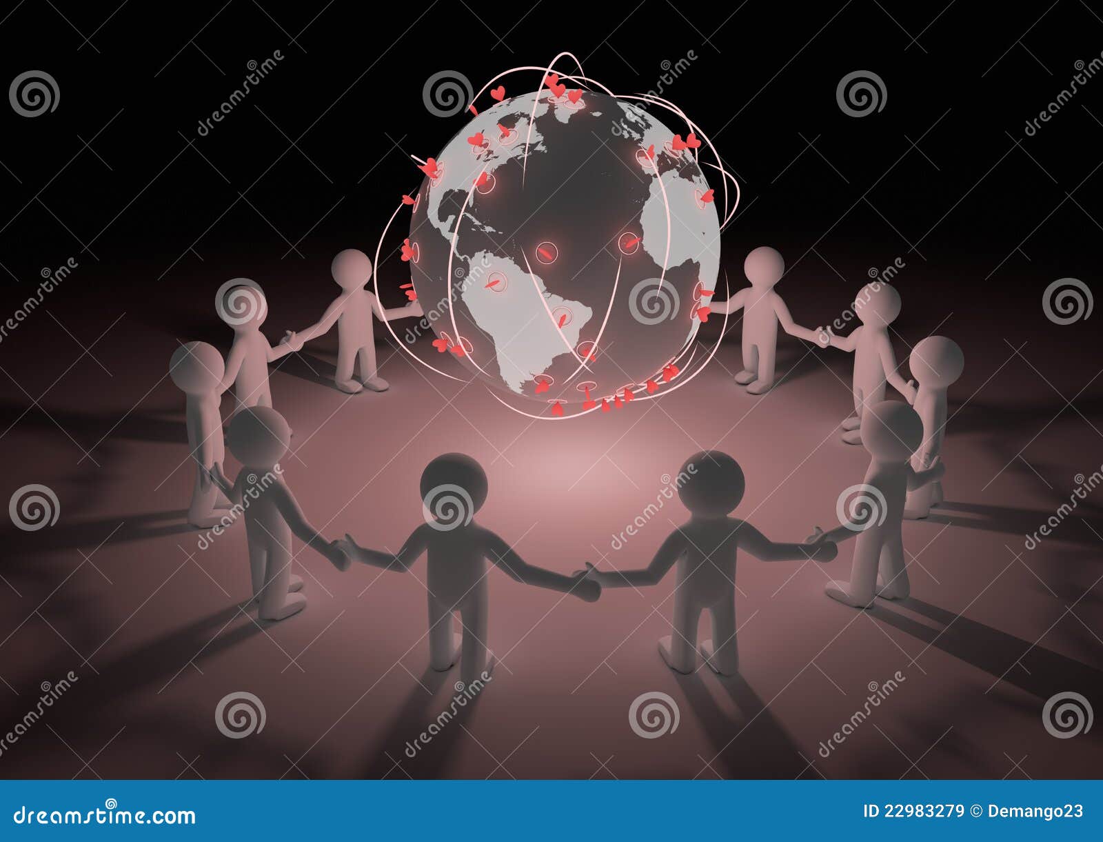 Love network stock illustration. Illustration of positivity - 22983279