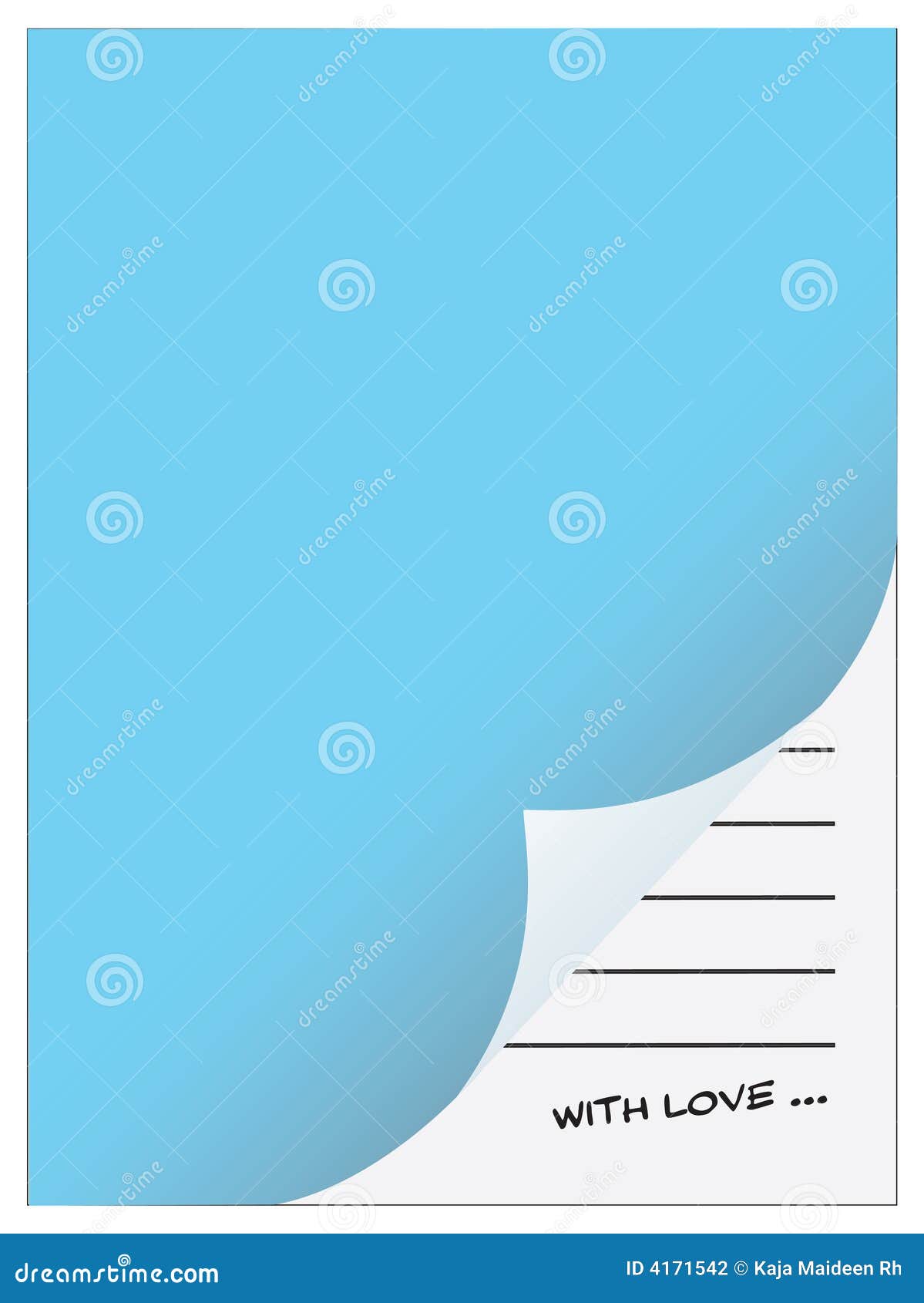 Love Note pad stock vector. Illustration of desk, paperwork - 4171542