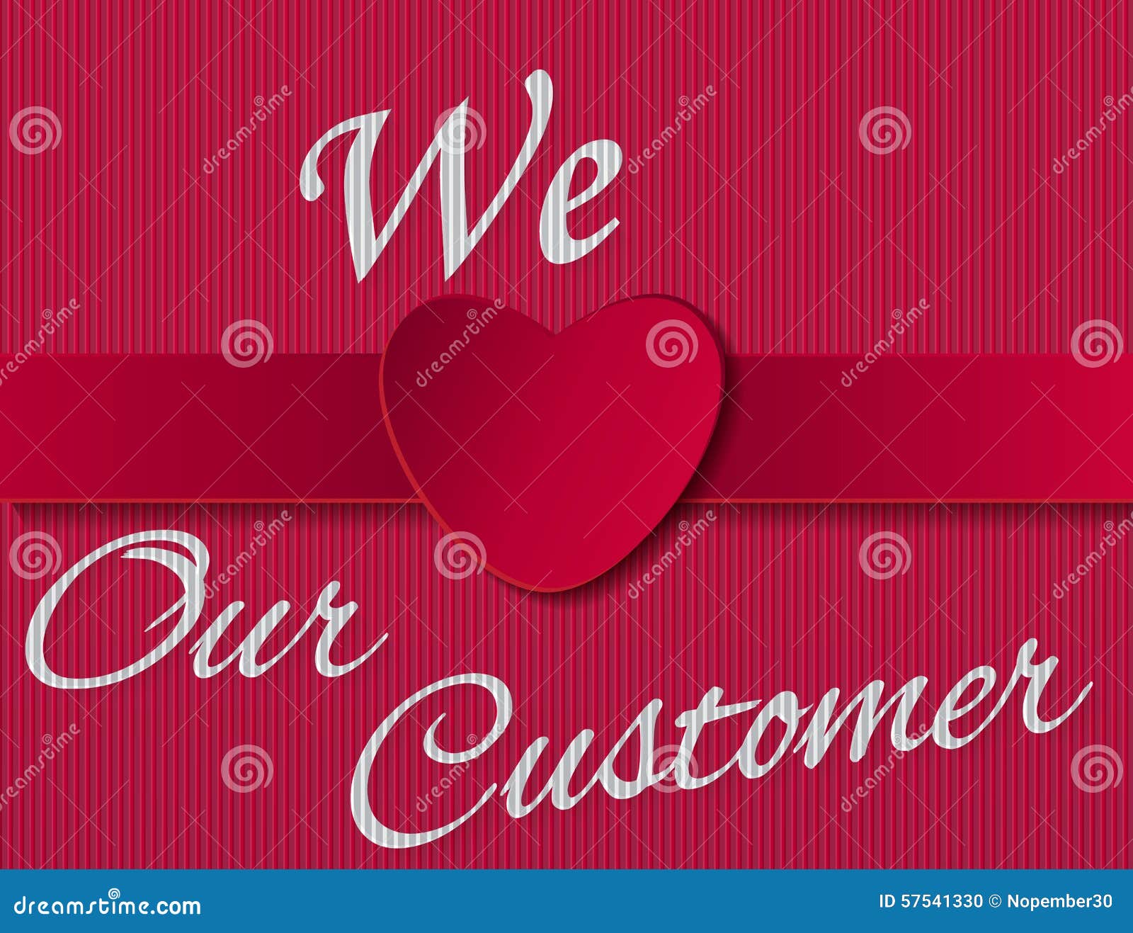 We love our customer sign stock vector. Illustration of backgrounds ...