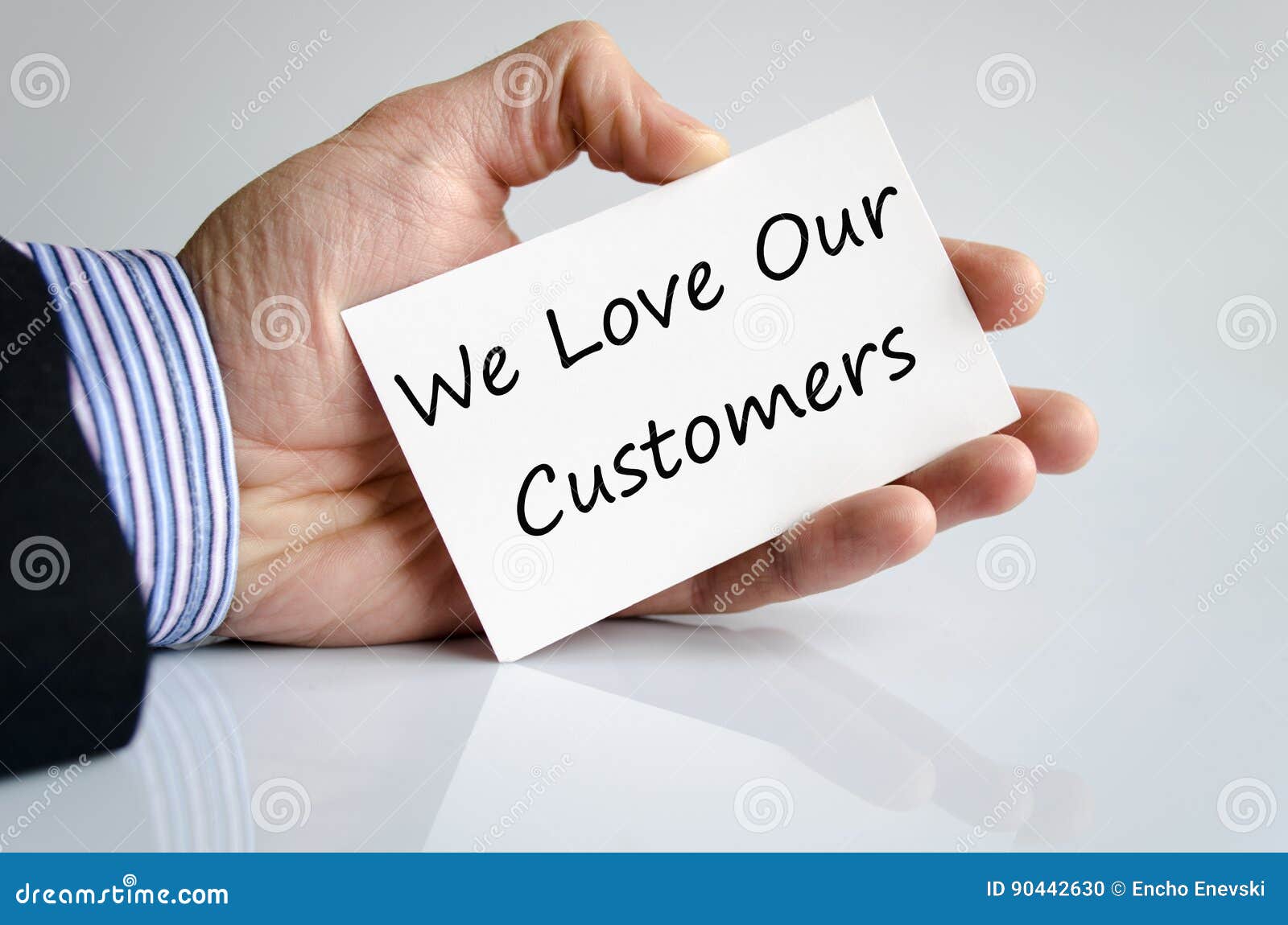 We love our customers stock photo. Image of symbol, service - 90442630