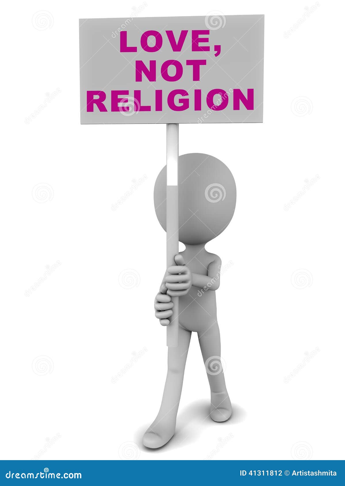 Choosing Religion Concept.Two Hands Are Holding Christianity And Islam ...