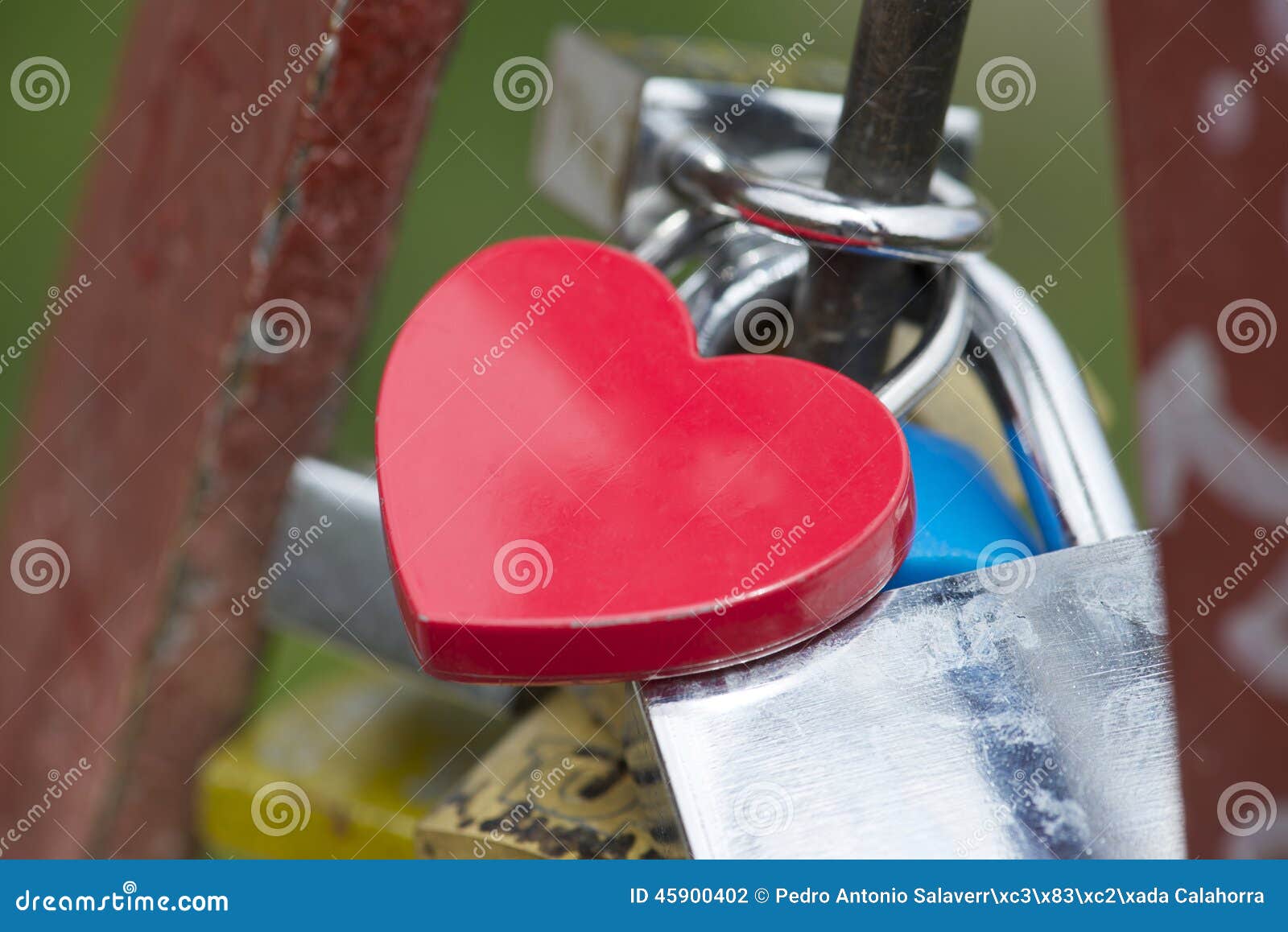 Love padlock stock photo. Image of heart, closeup, engagement - 45900402