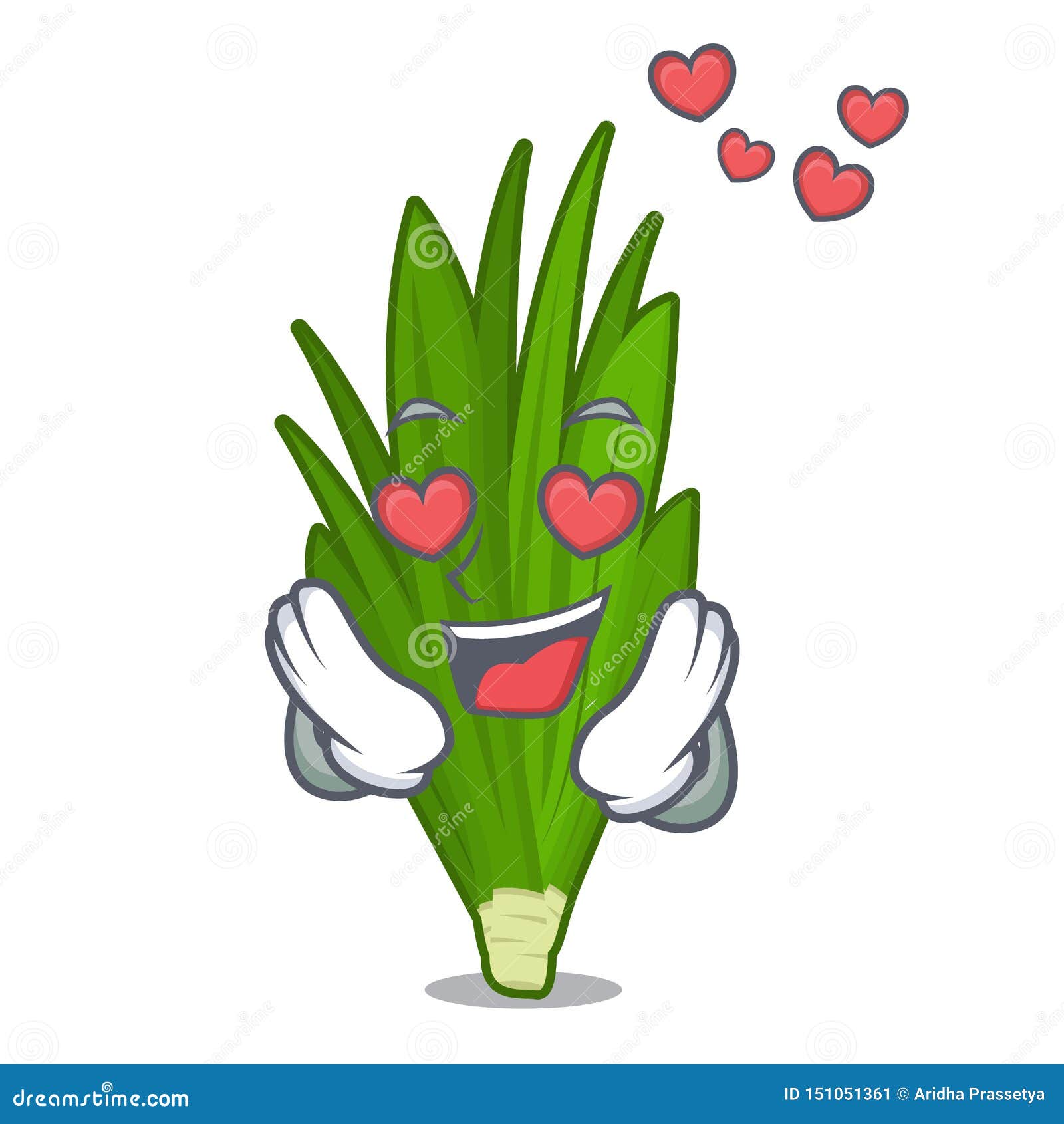 Elf Pandan Leaves Isolated In The Cartoon Vector Illustration ...