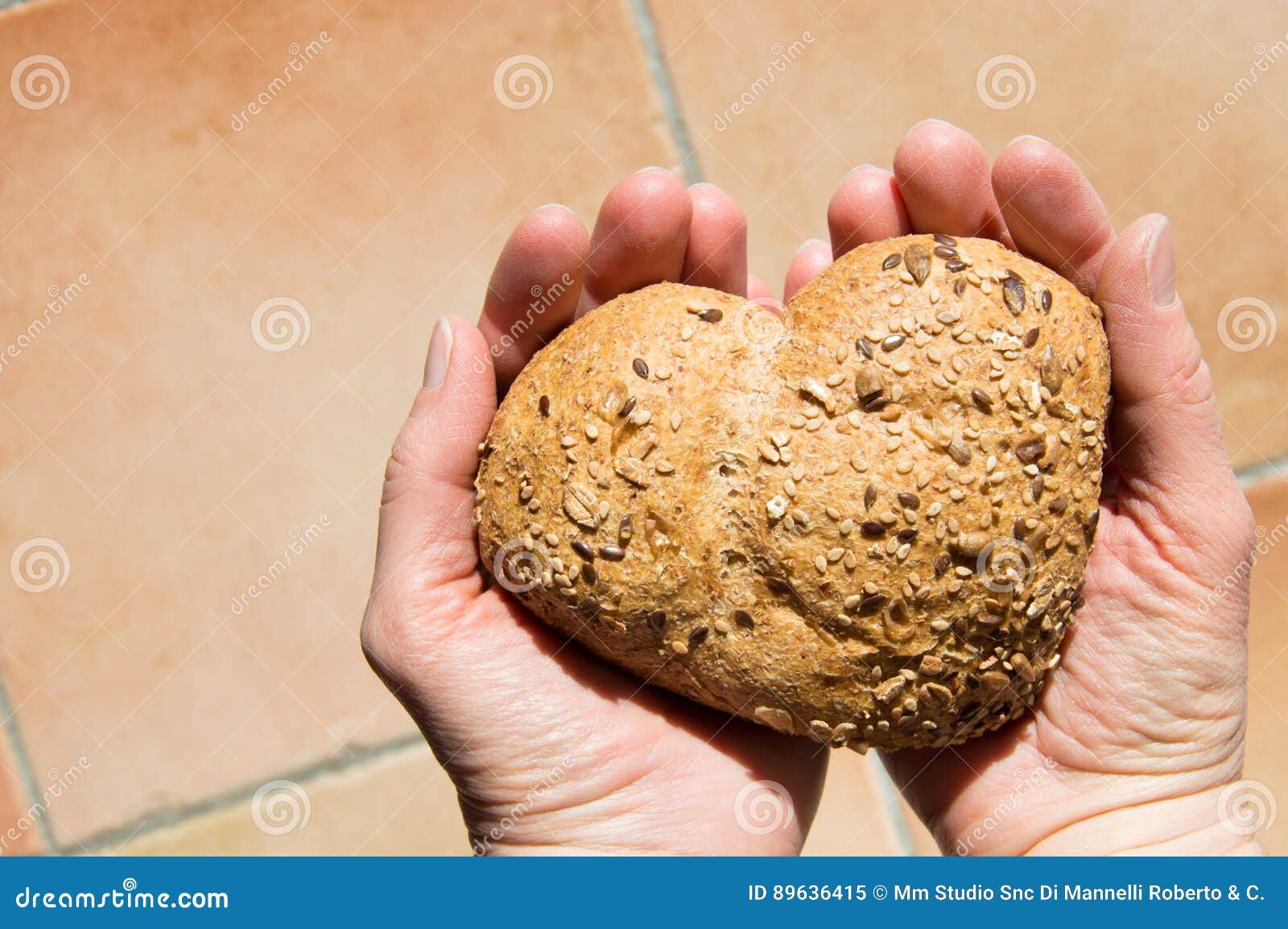 Love and Passion for Wholemeal Bread Stock Image - Image of ...