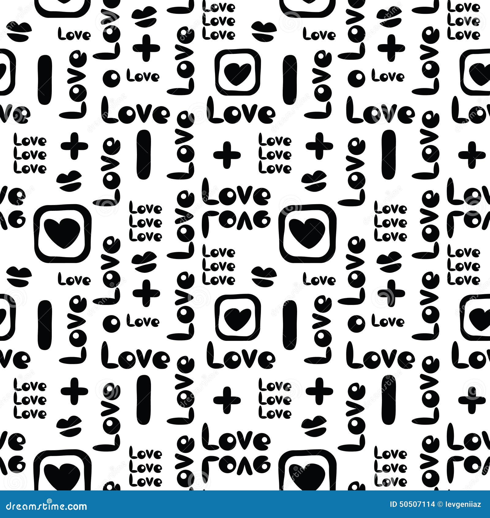 Love pattern stock illustration. Illustration of text - 50507114
