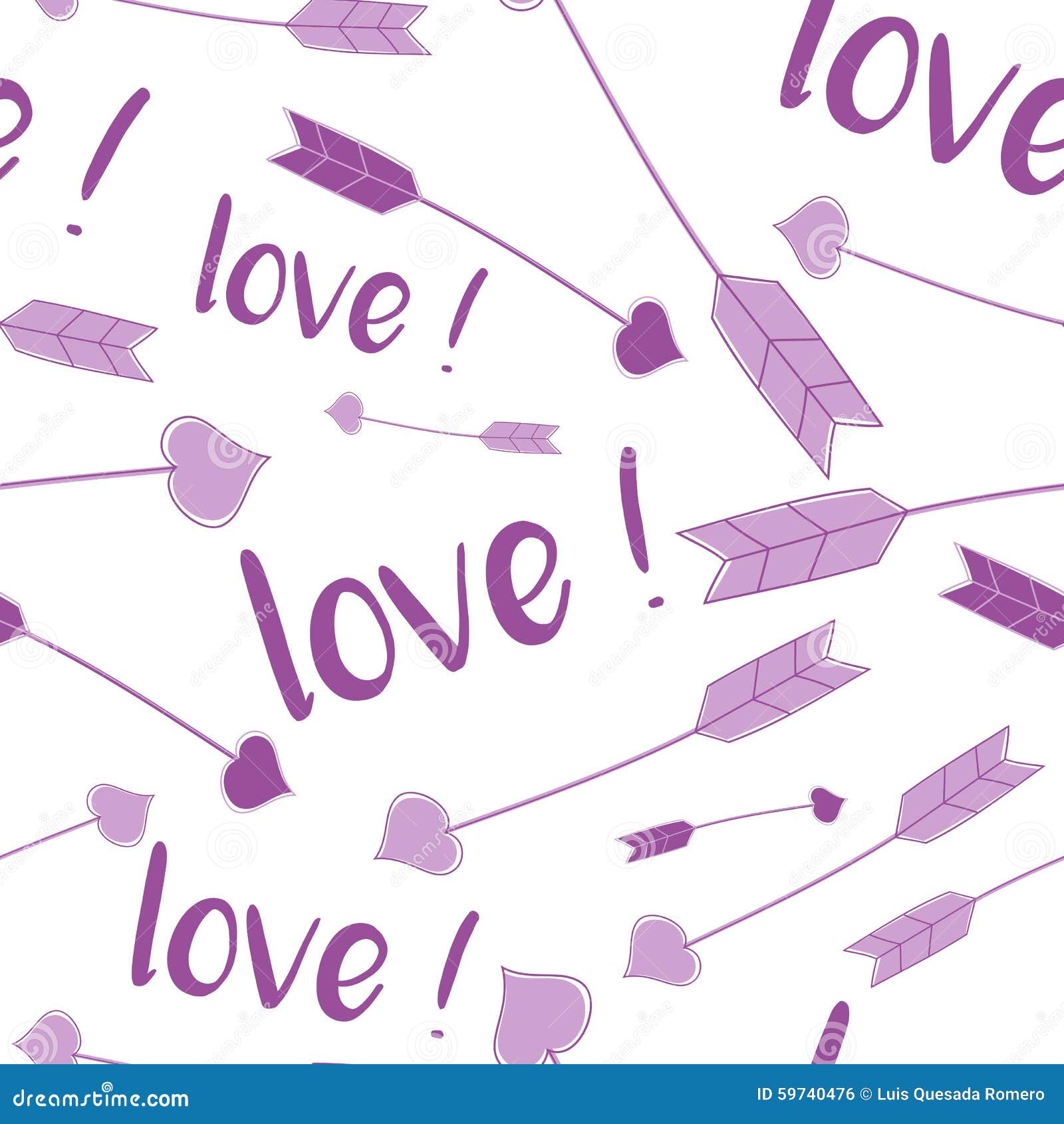 Love Pattern stock vector. Illustration of romantic, decorative - 59740476