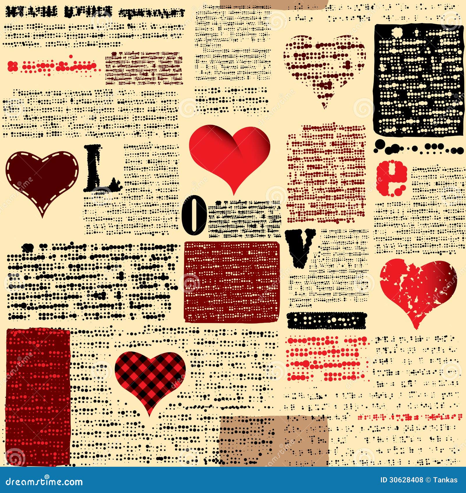 Love Pattern Royalty Free Stock Photos - Image: 30628408