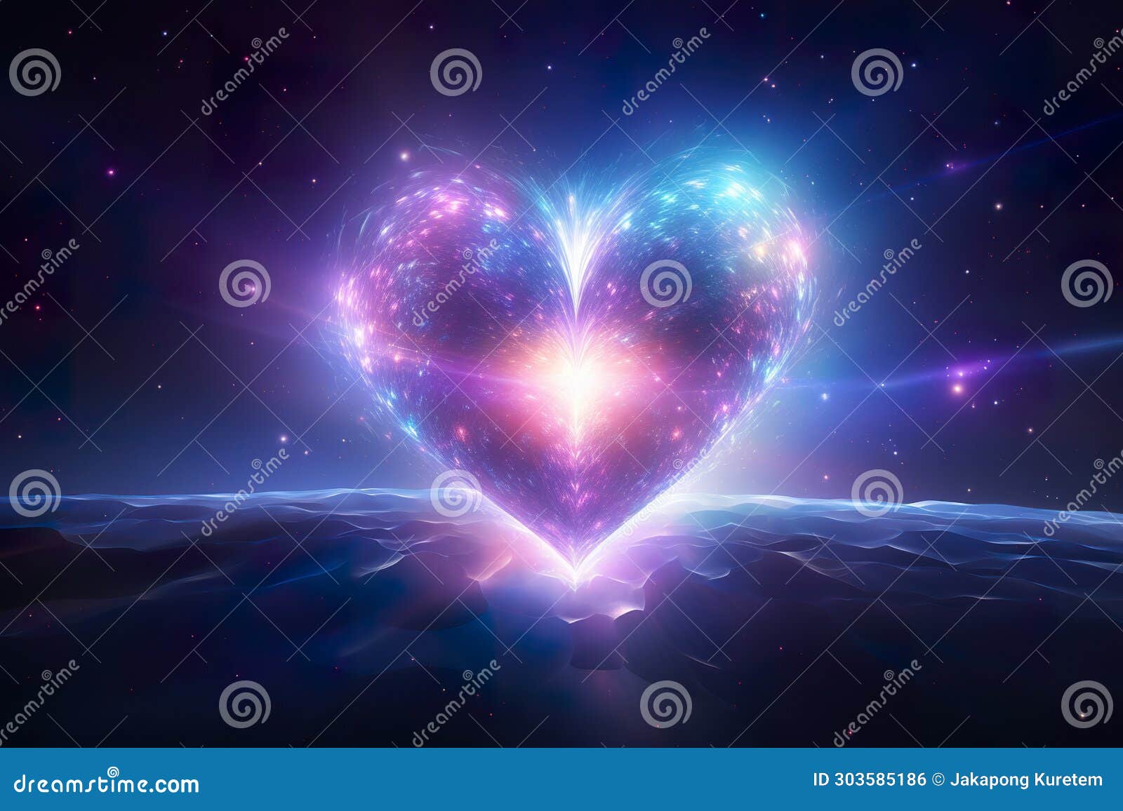 Love Pattern, Universe Lights Nebula Vortex and Starry Sky Stock ...