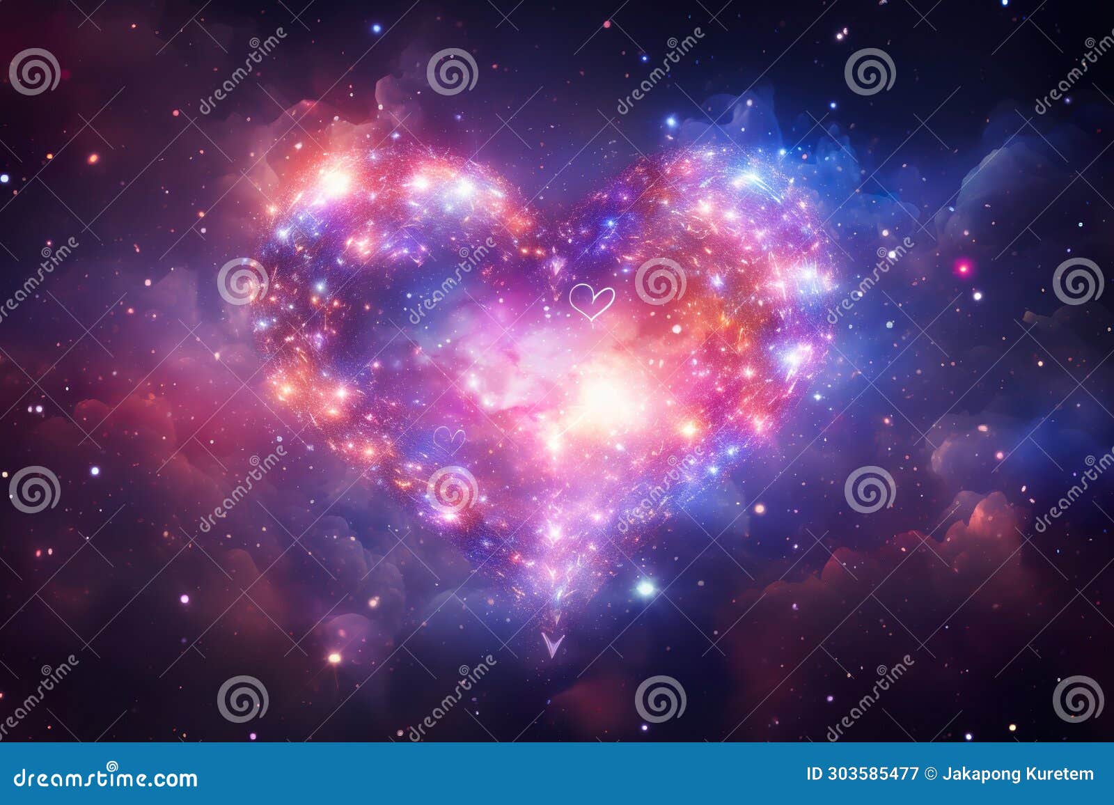 Love Pattern, Universe Lights Nebula Vortex and Starry Sky Stock ...