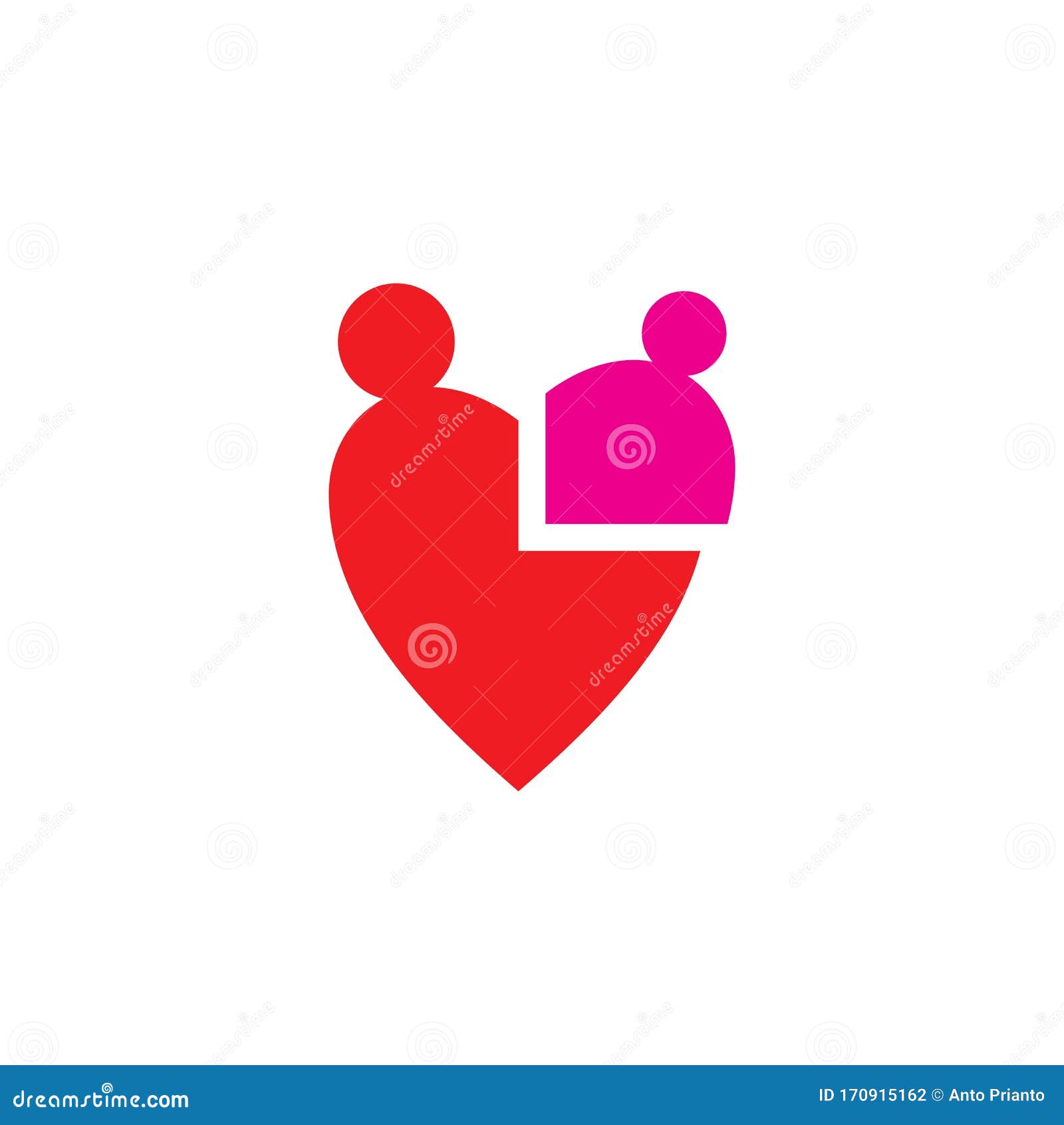 Love People Illustration Vector Icon Design Template Stock Vector ...