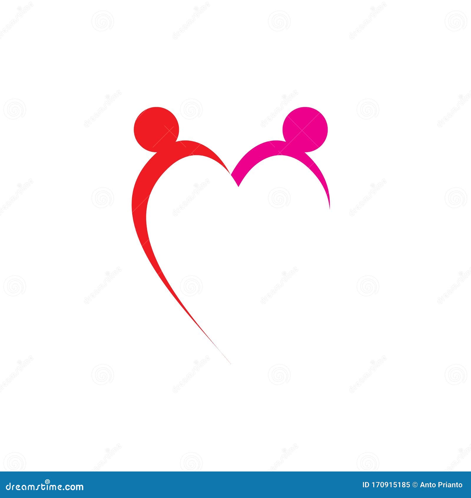 Love People Illustration Vector Icon Design Template Stock Vector ...