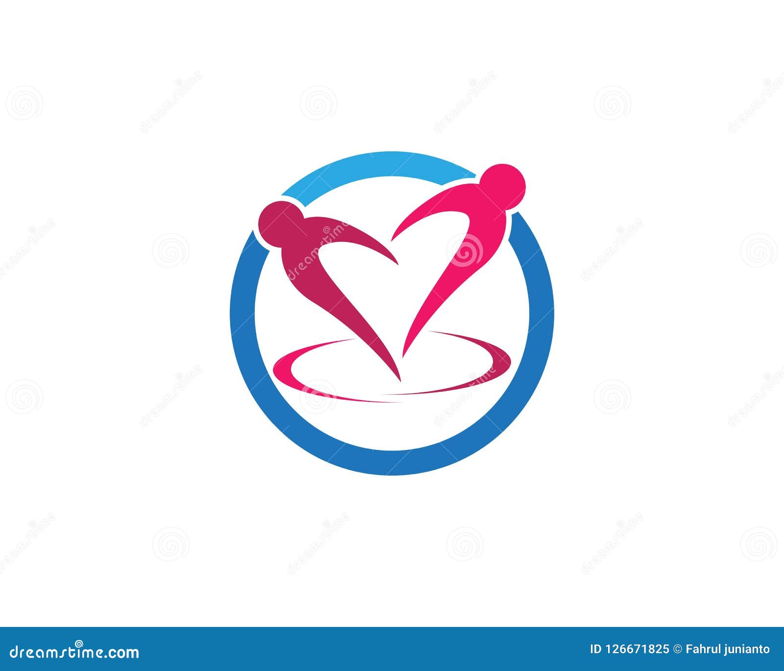 Love People Logo Design Template Stock Vector - Illustration of happy ...