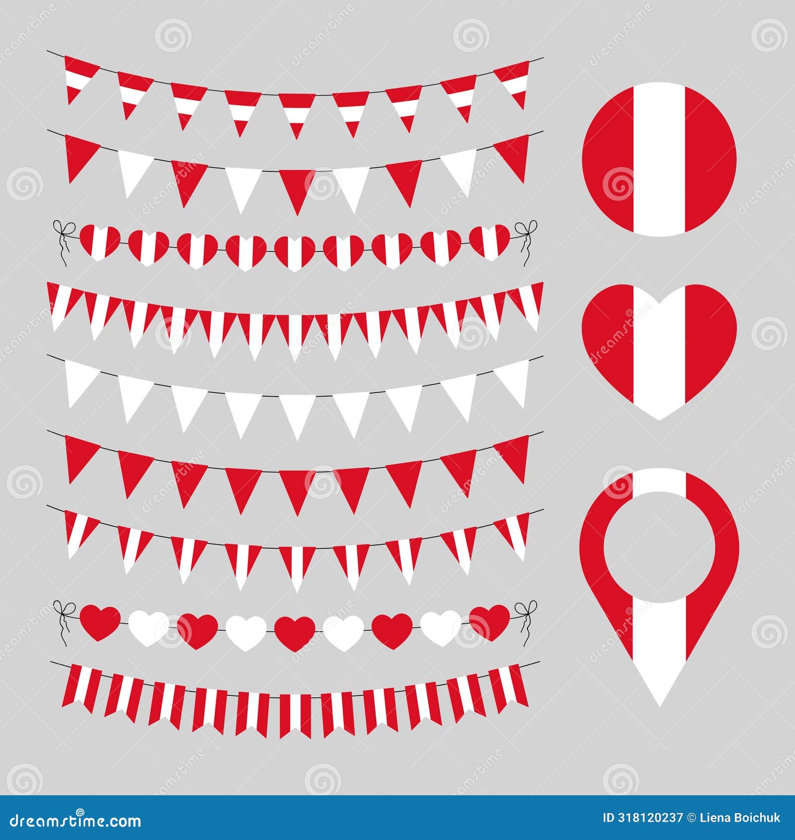 Love Peru Decorative Symbols, Set of Vector Design Elements, Peruvian ...