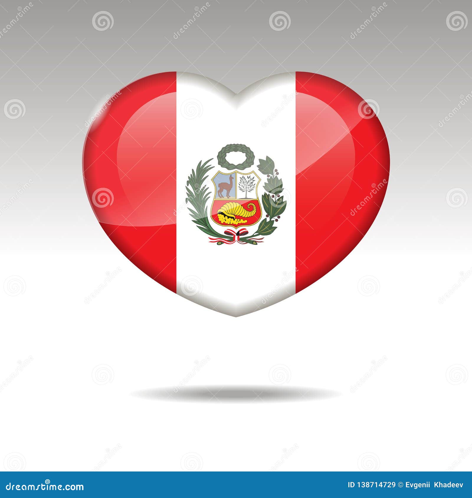 Love PERU Symbol. Heart Flag Icon Stock Vector - Illustration of ...