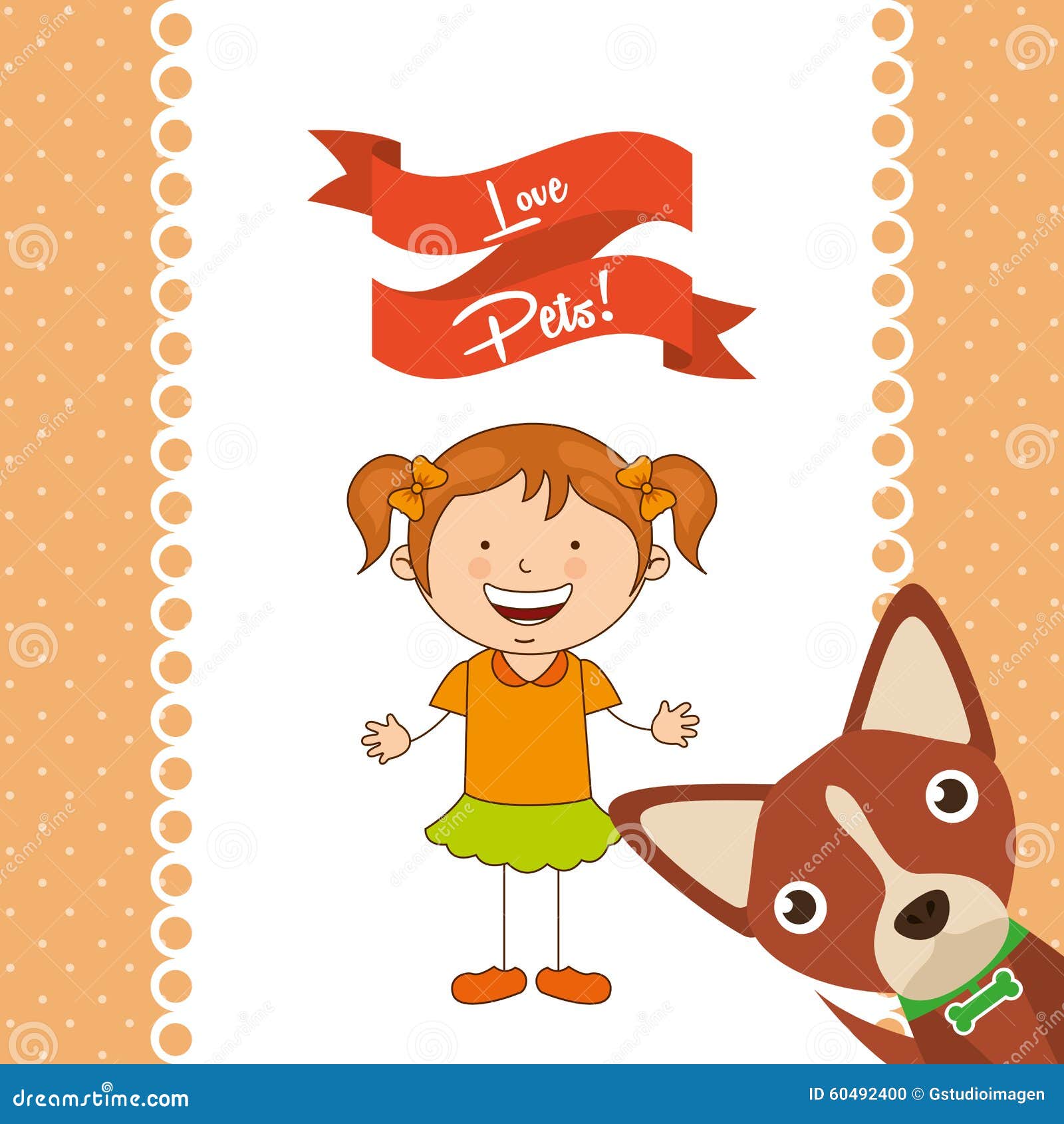 Love pets stock vector. Illustration of background, care - 60492400