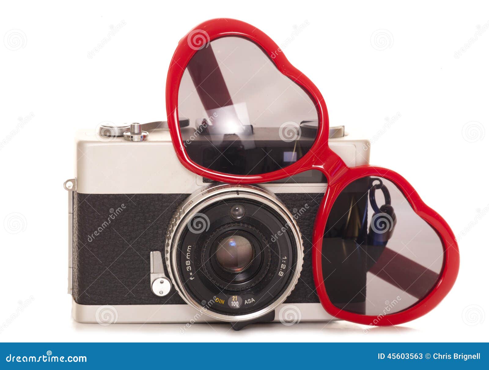 Love Photography Vintage Camera Stock Image - Image of white ...