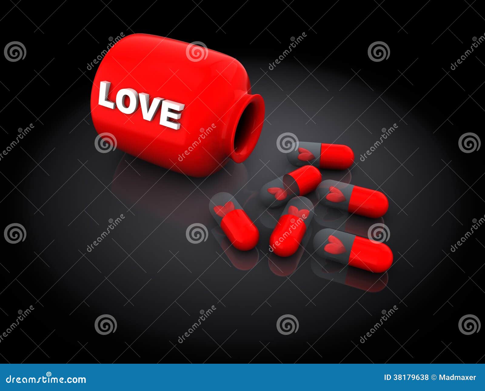 Love pills stock illustration. Illustration of closeup - 38179638