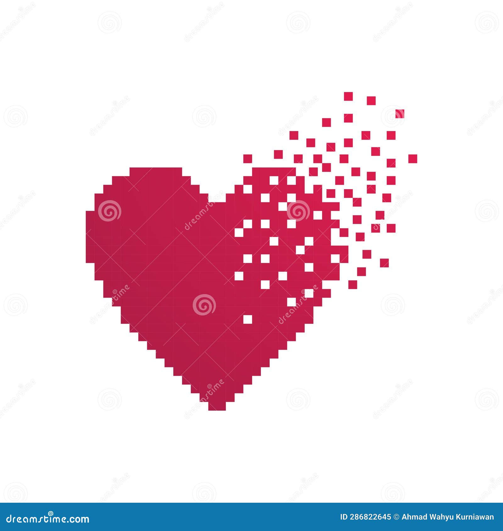 Love pixel art design stock vector. Illustration of sign - 286822645