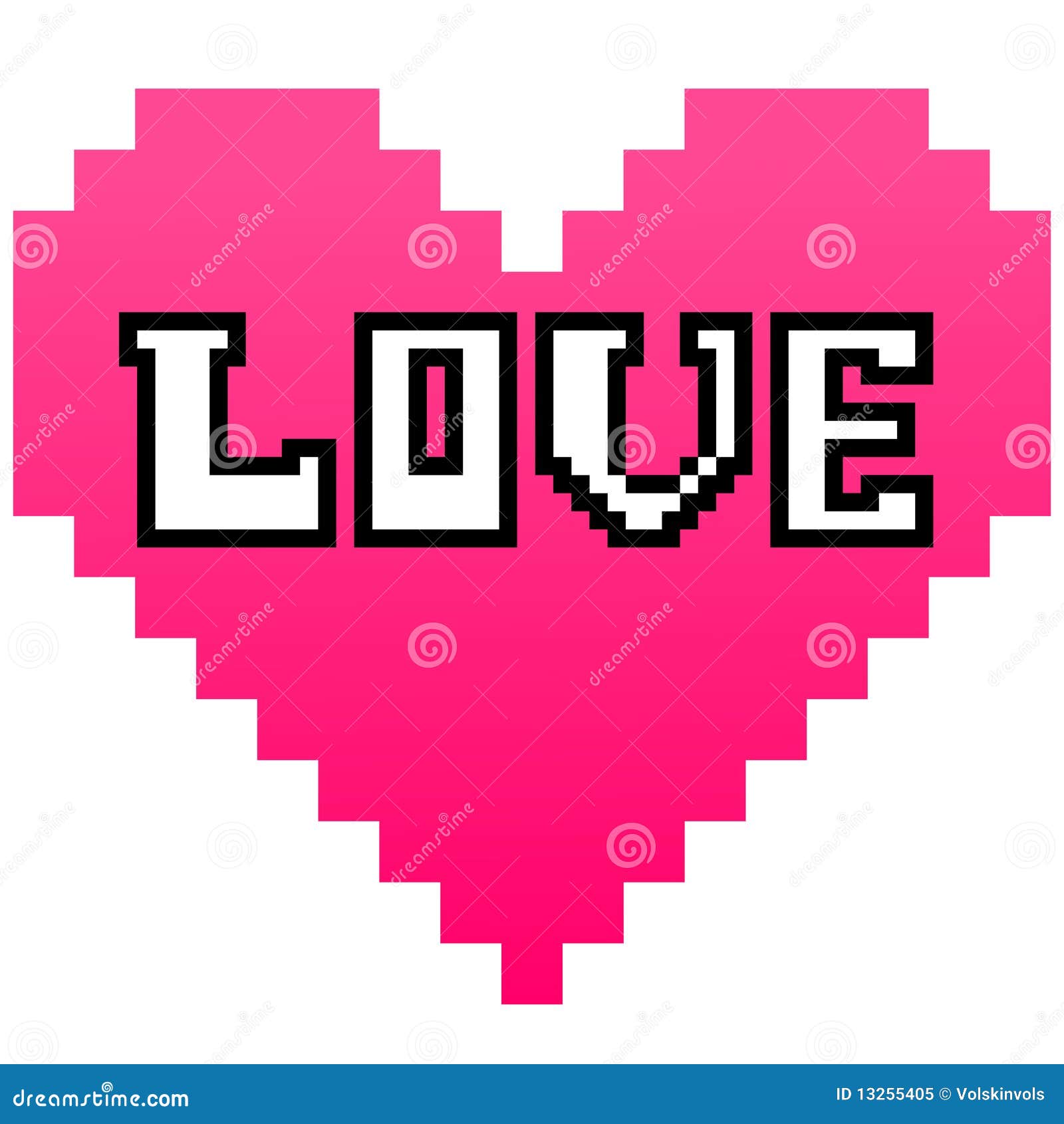Love pixels stock illustration. Illustration of icon - 13255405