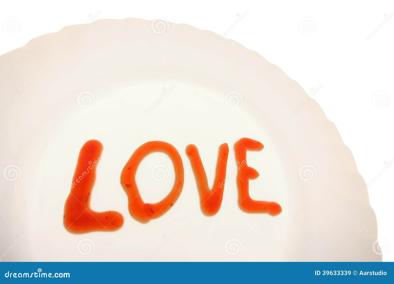 Love on the plate stock image. Image of lunch, dinner - 39633339