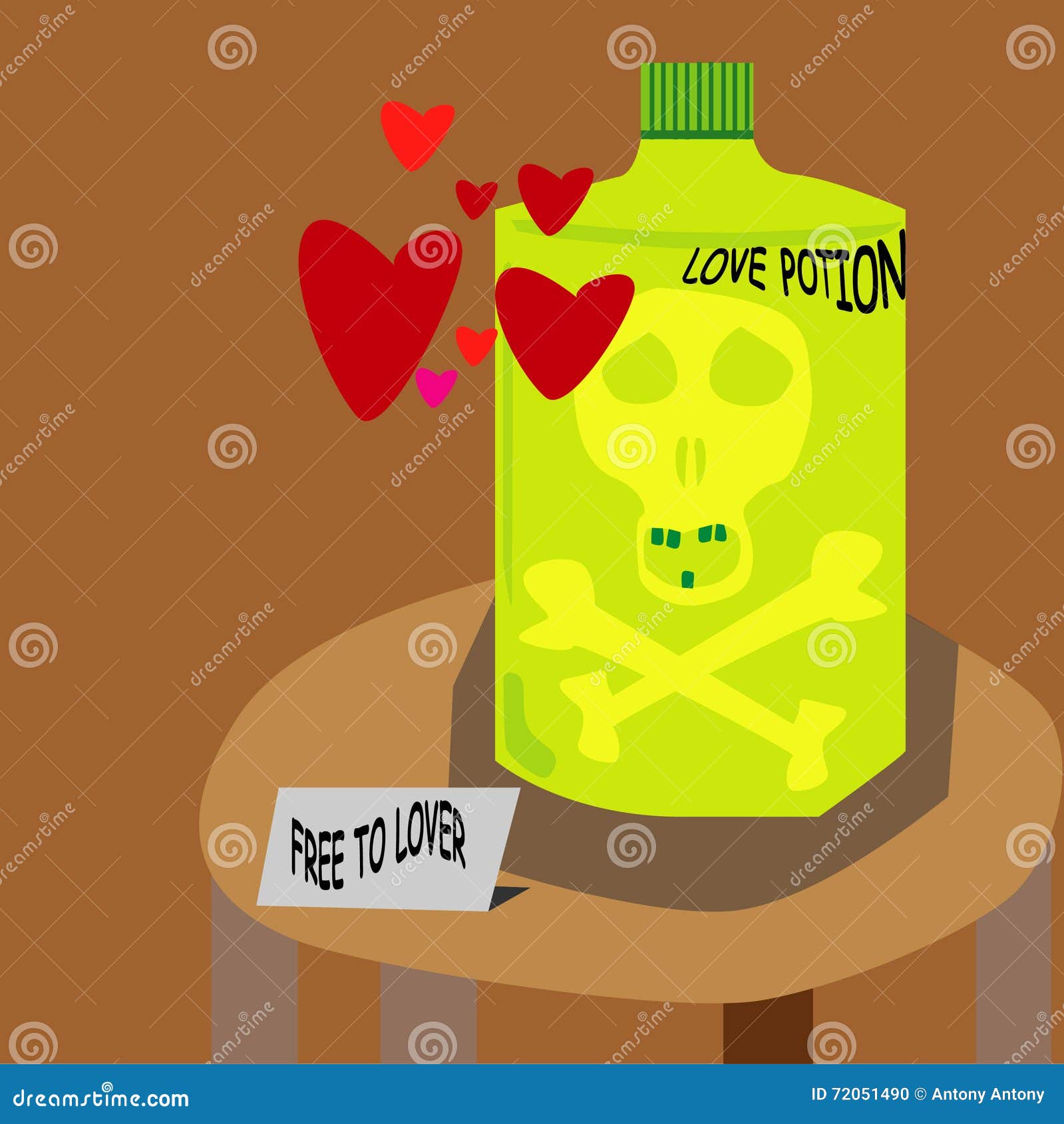Love is Poison stock vector. Illustration of lover, poison - 72051490