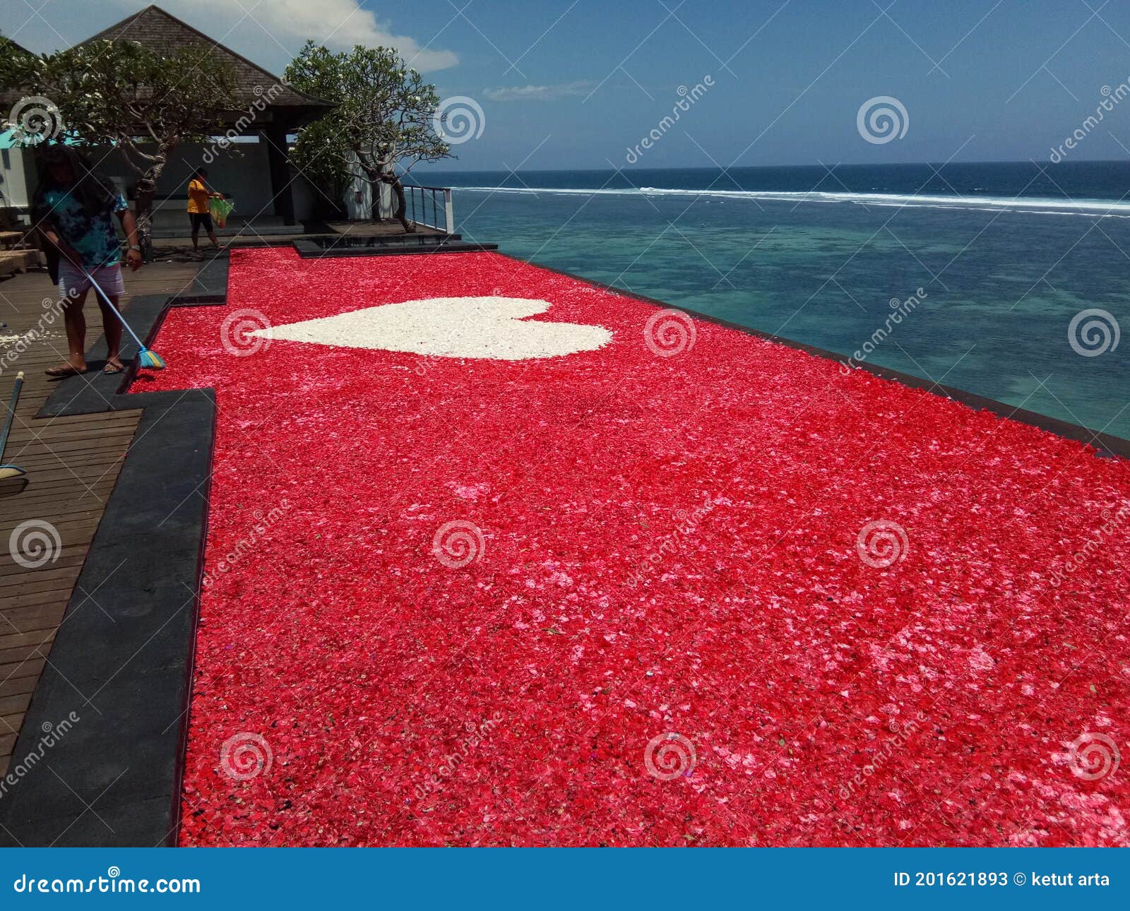 Love pool decoration stock image. Image of romantic - 201621893