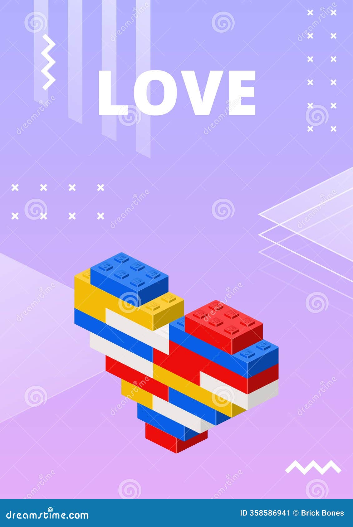 Love Poster for Print and Design. Vector Stock Illustration ...