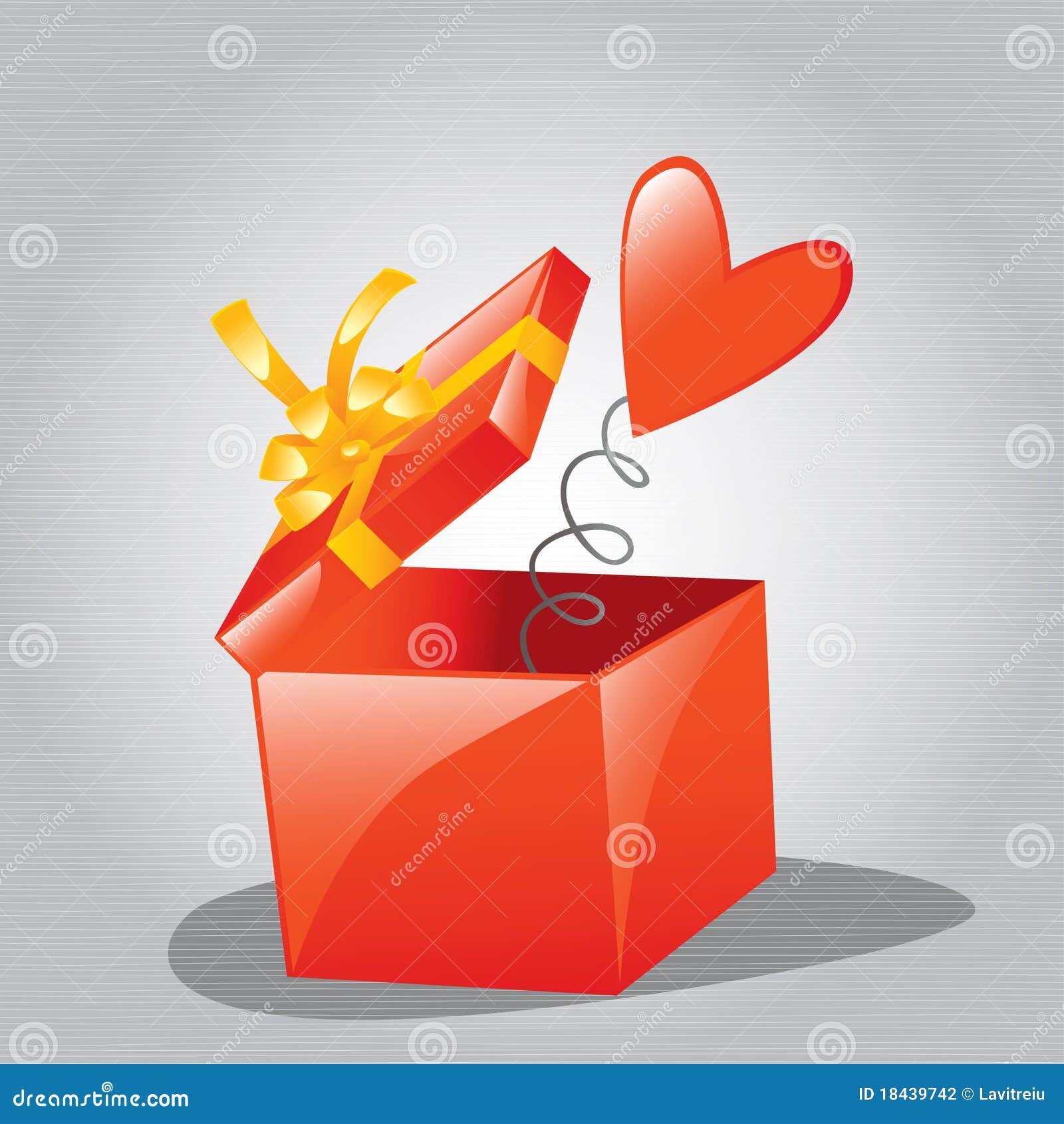 Love present stock vector. Illustration of gift, lovely - 18439742