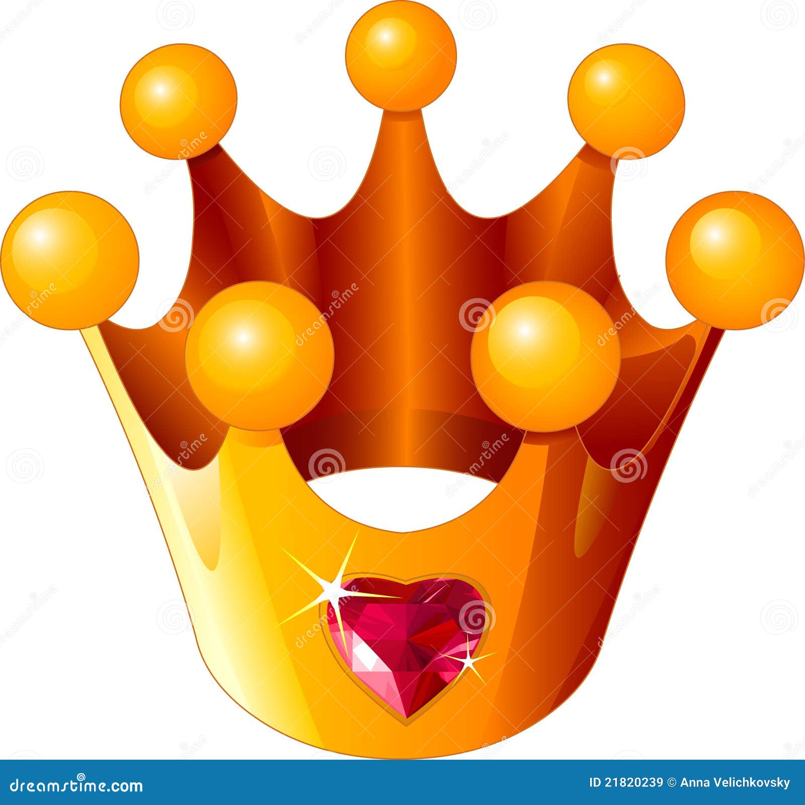 Love Princess crown stock vector. Illustration of vector - 21820239