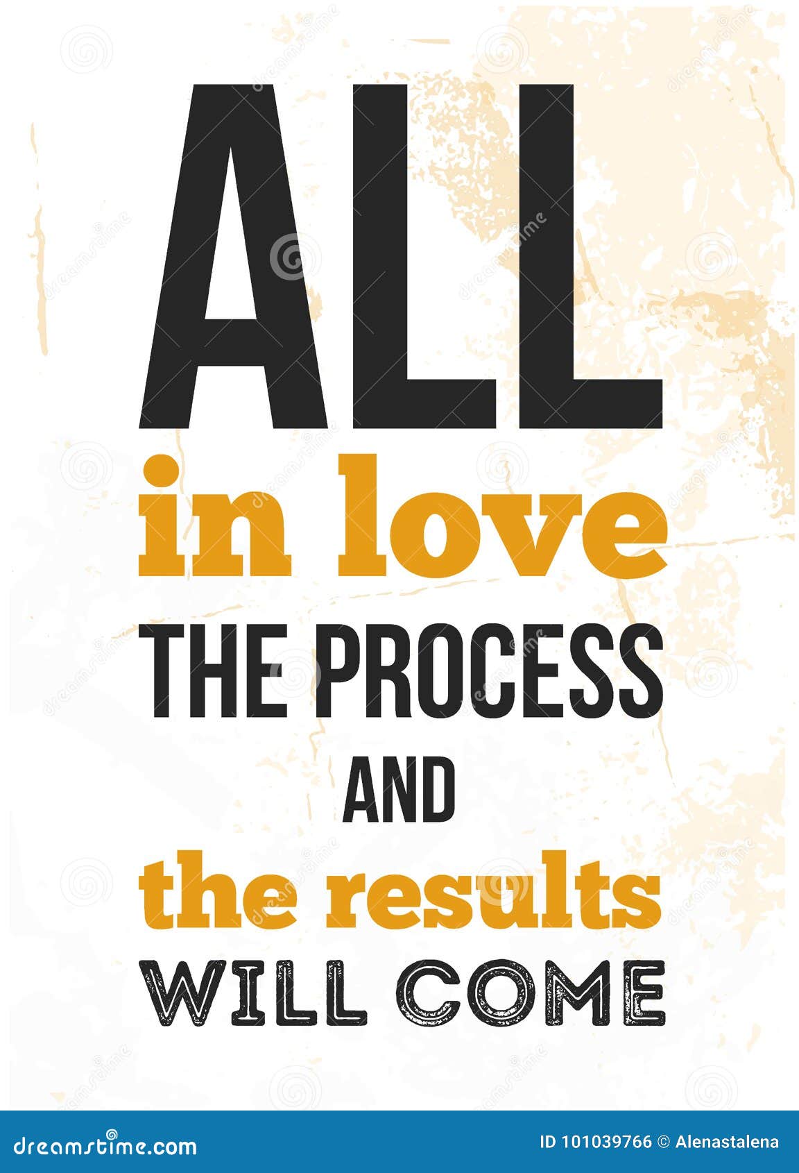 Love the Process Inspirational Quote about Work. Poster Creative Design ...