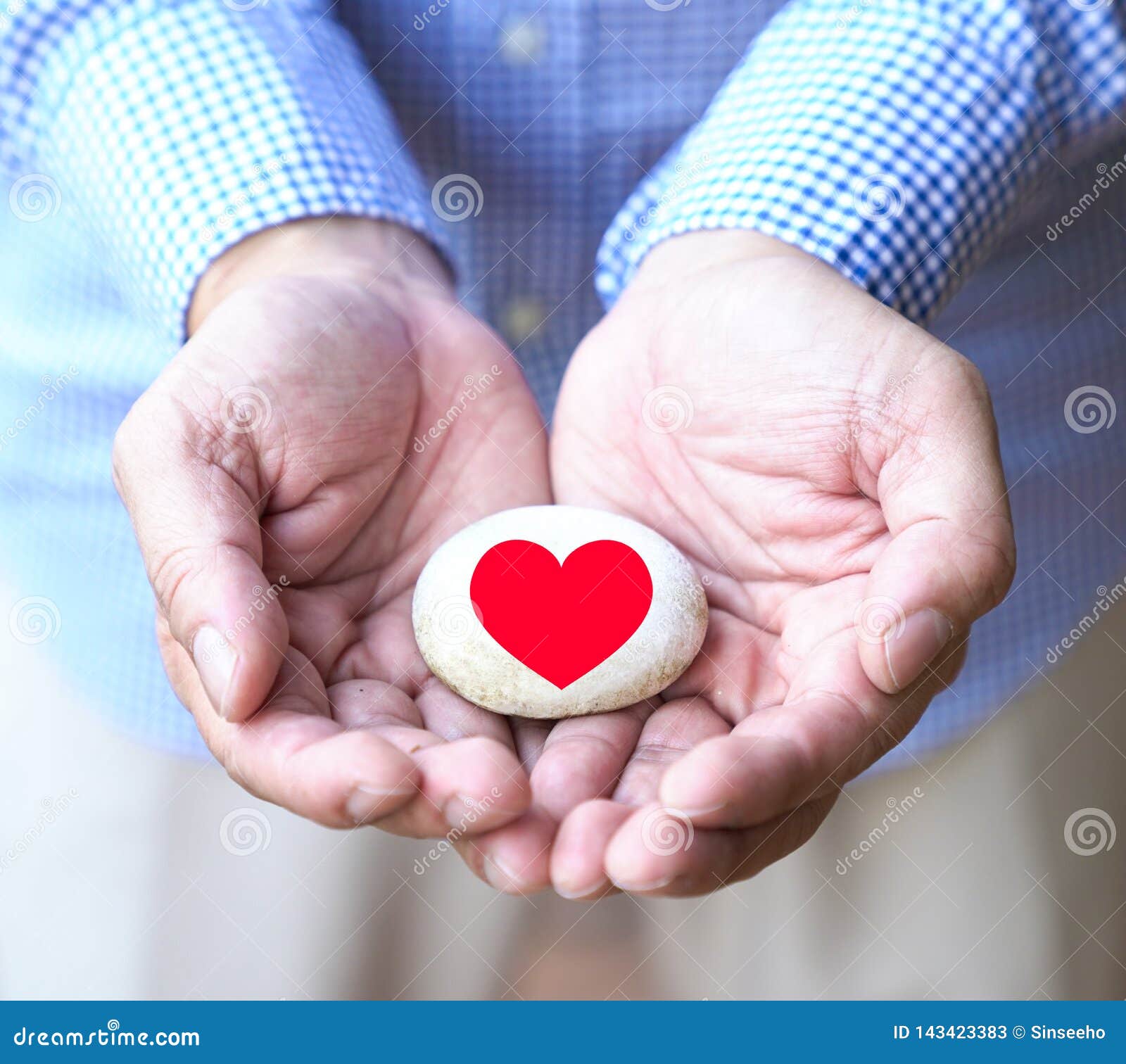 Love or Protect the Heart Concept Stock Image - Image of paper ...