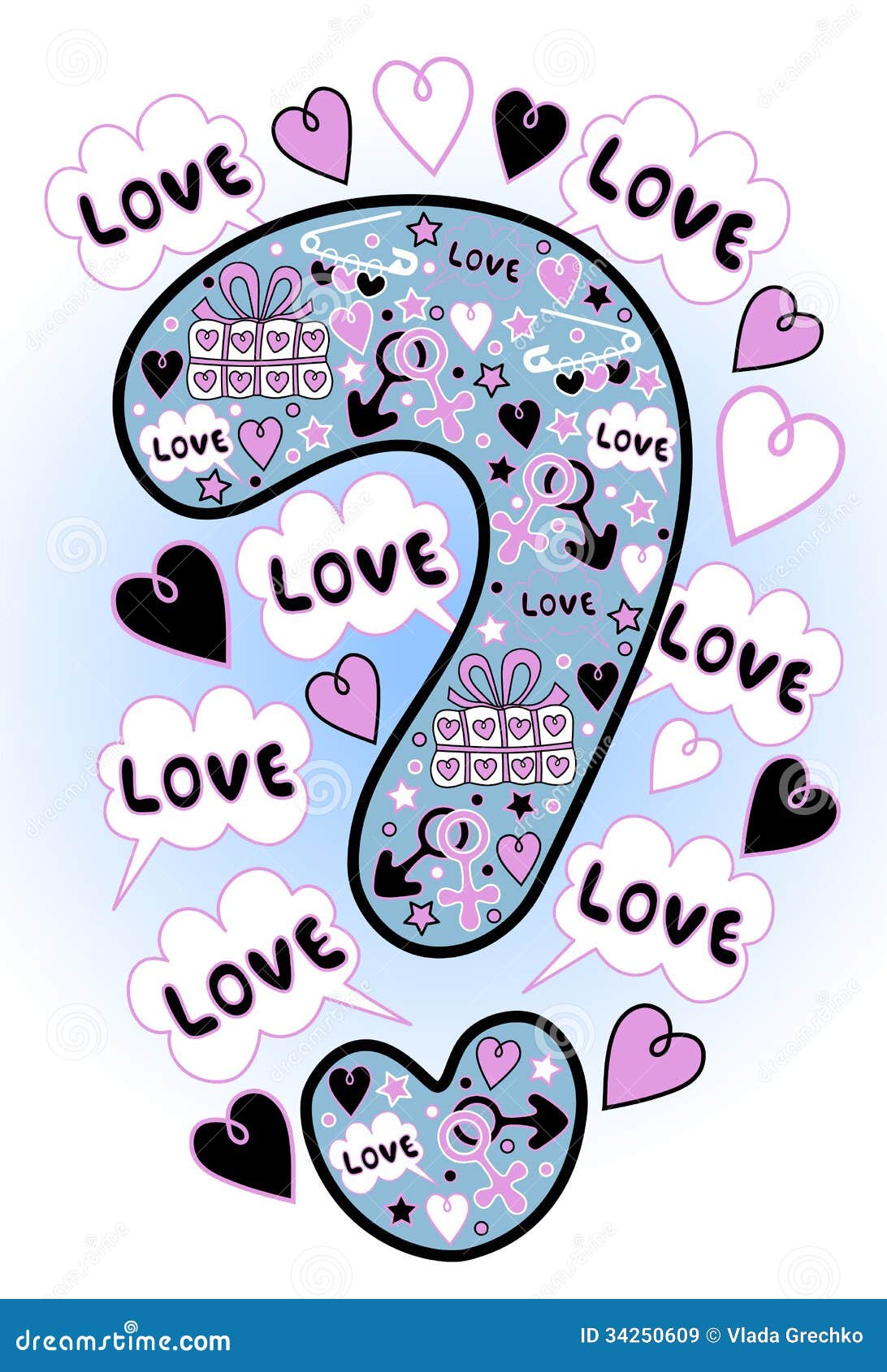 Love And Question Mark Concept On Cubes Royalty-Free Stock Photography ...