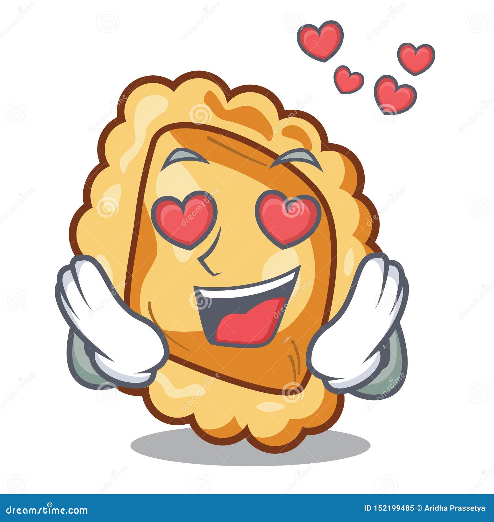 In Love Ravioli Isolated with in the Character Stock Vector ...