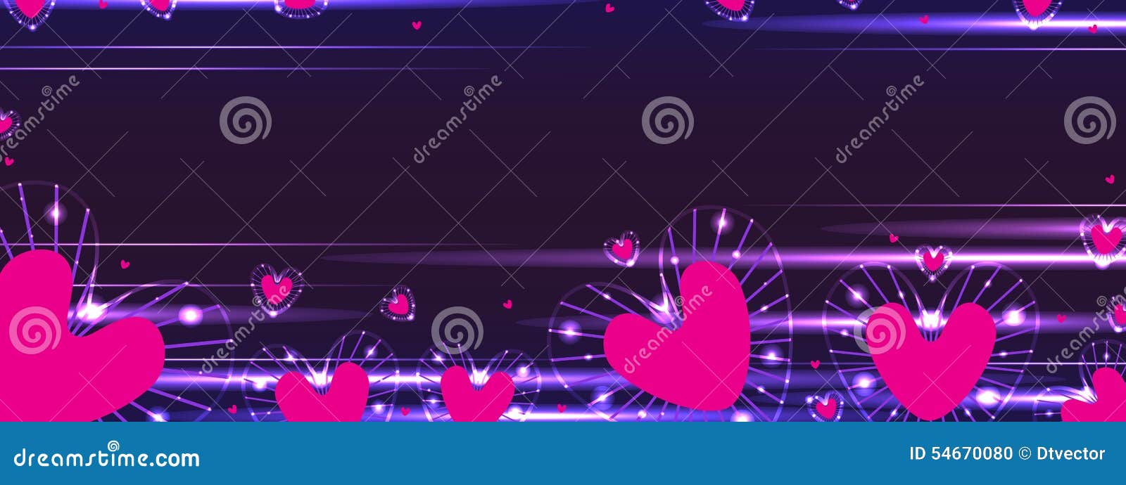 Love ray banner stock vector. Illustration of decoration - 54670080