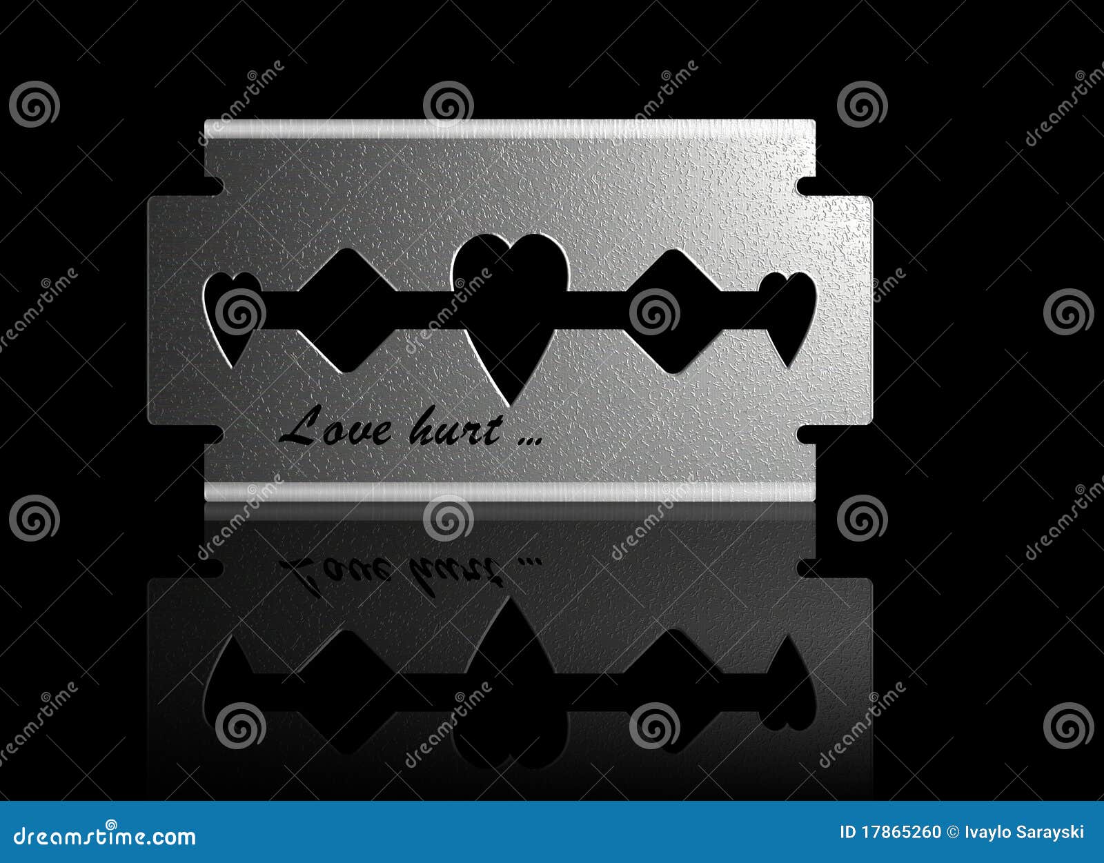 Love razor stock illustration. Illustration of black - 17865260