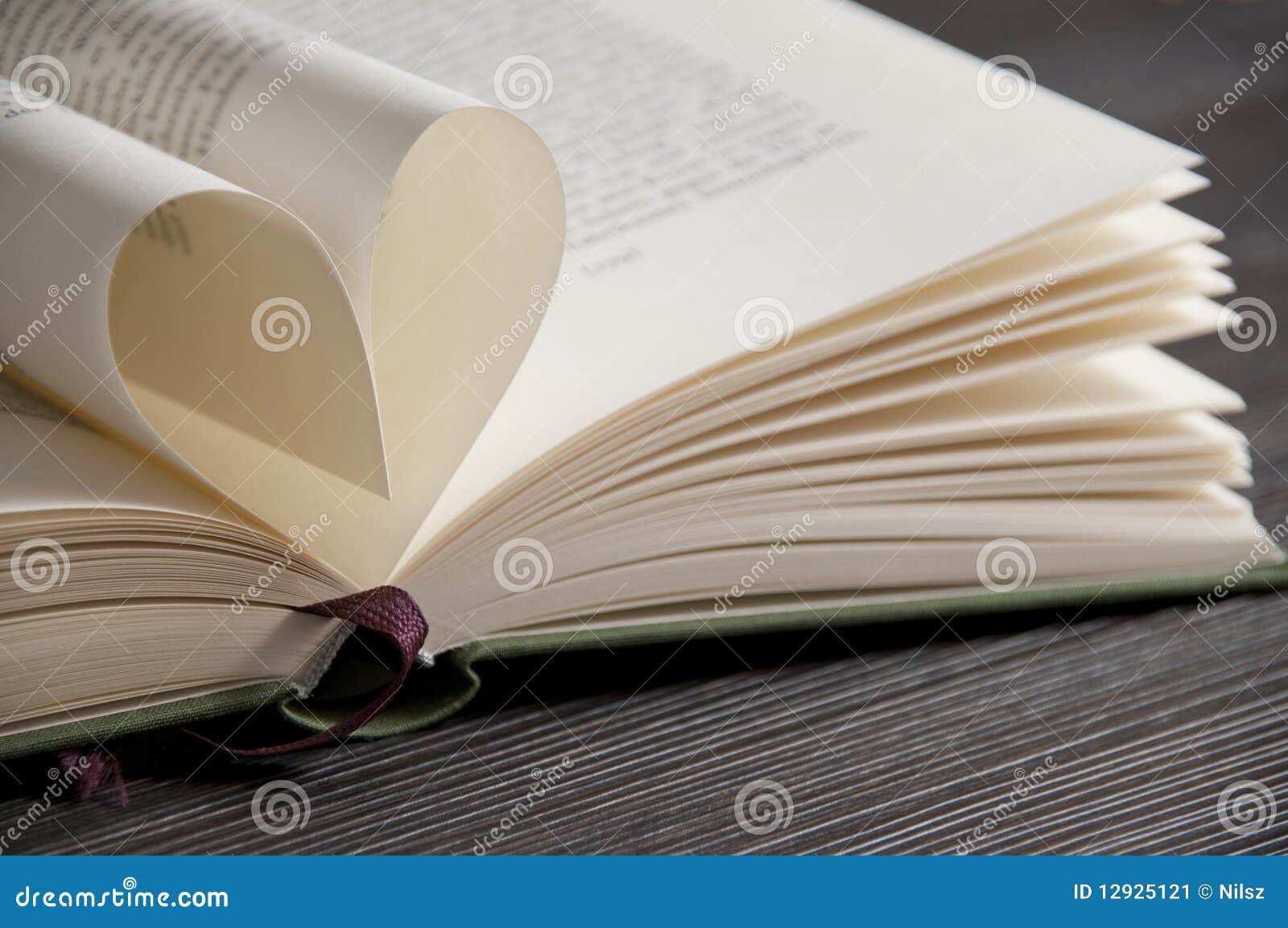 Love Reading - Book Pages Forming Heart Shape Stock Image - Image of ...