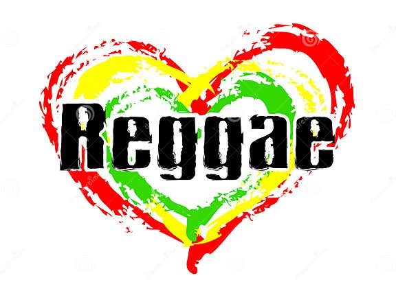 We love Reggae Music stock illustration. Illustration of kingston ...