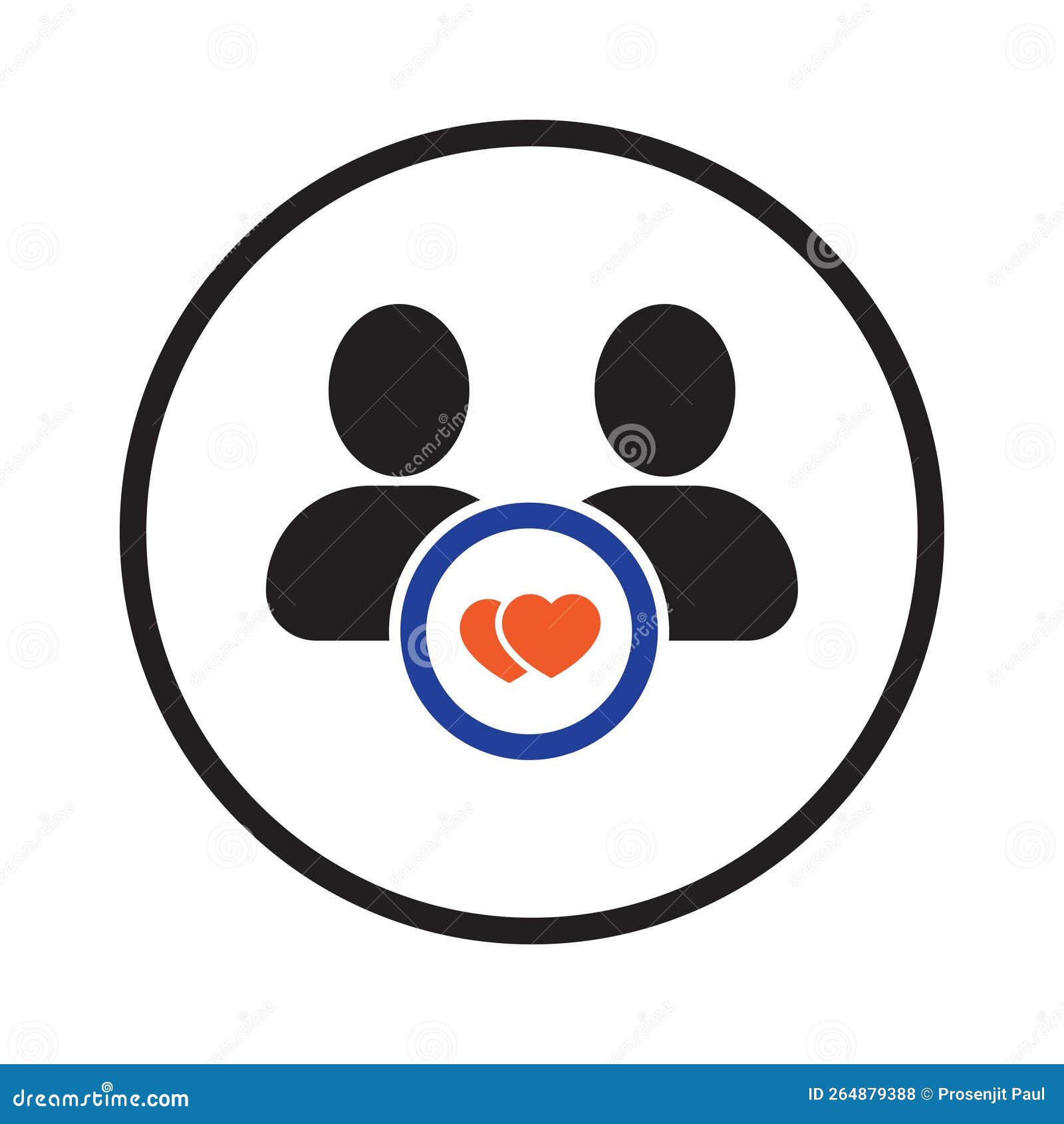 Love and relationship icon stock vector. Illustration of person - 264879388