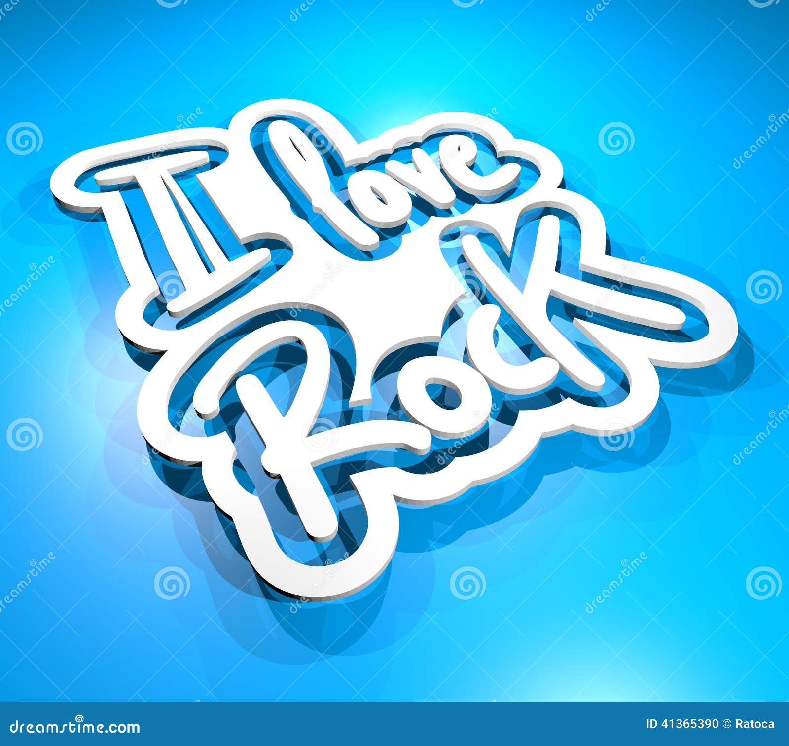 Love rock stock illustration. Illustration of dimension - 41365390