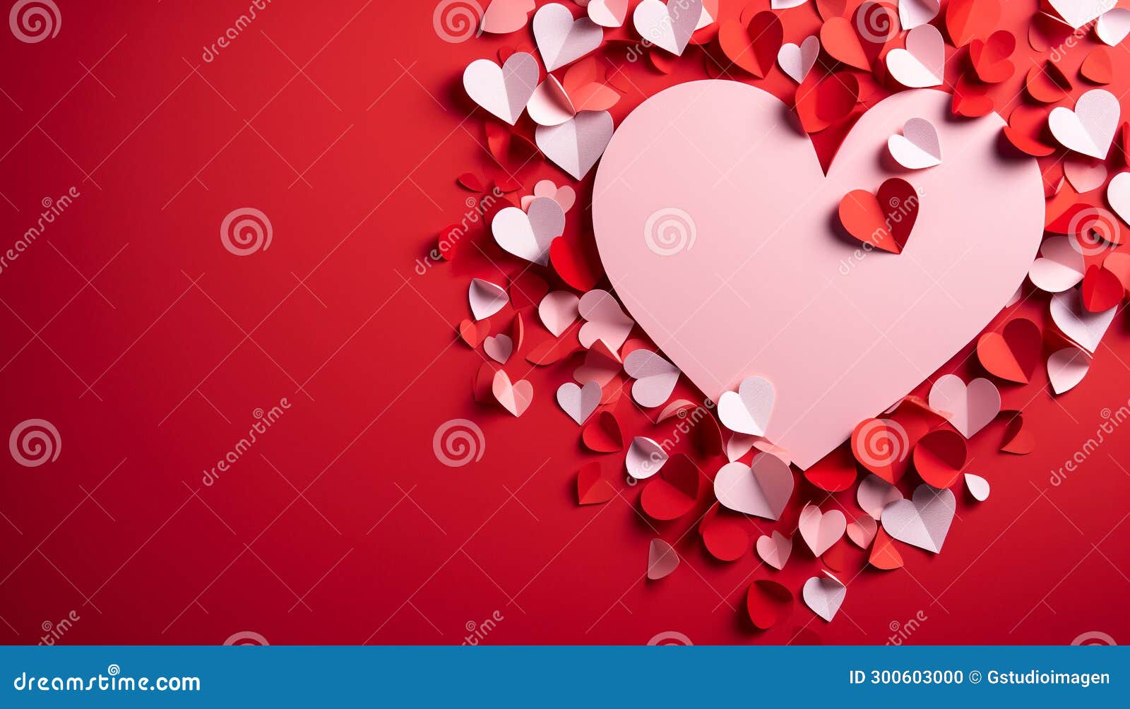 Love and Romance in a Heart Shaped Backdrop Generated by AI Stock Photo ...