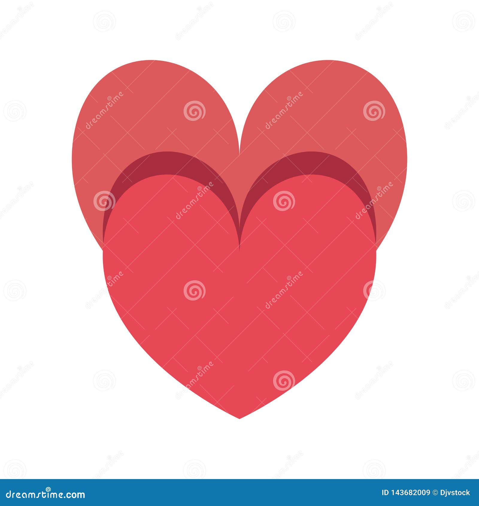 Love romantic heart stock illustration. Illustration of style - 143682009